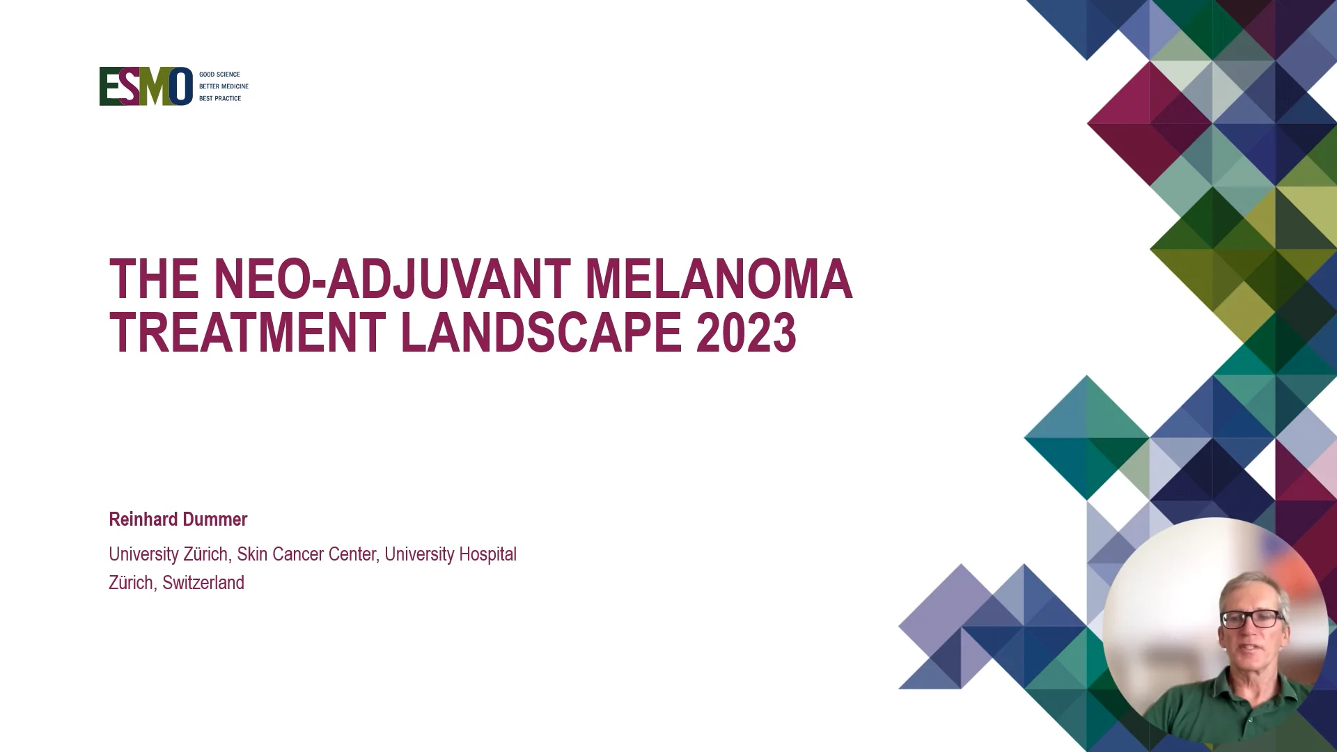 ESMO E-Learning: The neo-adjuvant melanoma treatment landscape 2023