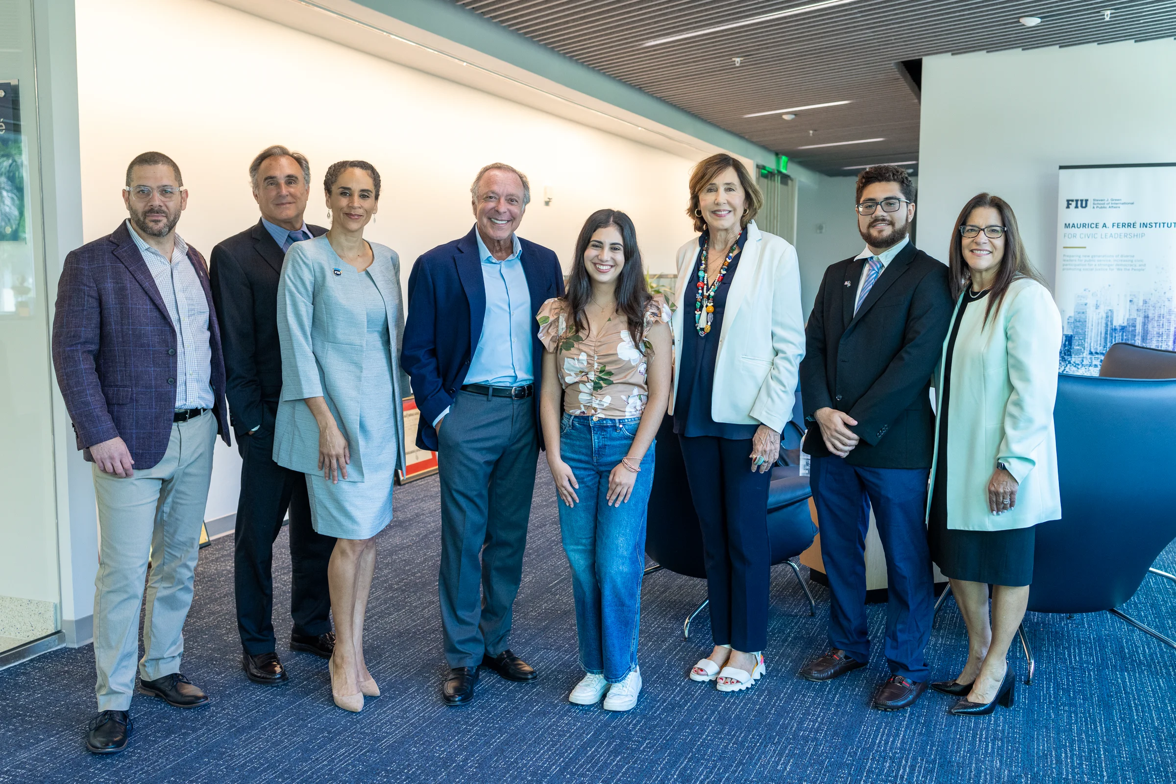 Mike & Alex Fernandez Visit FIU Maurice A. Ferré Institute for Civic ...
