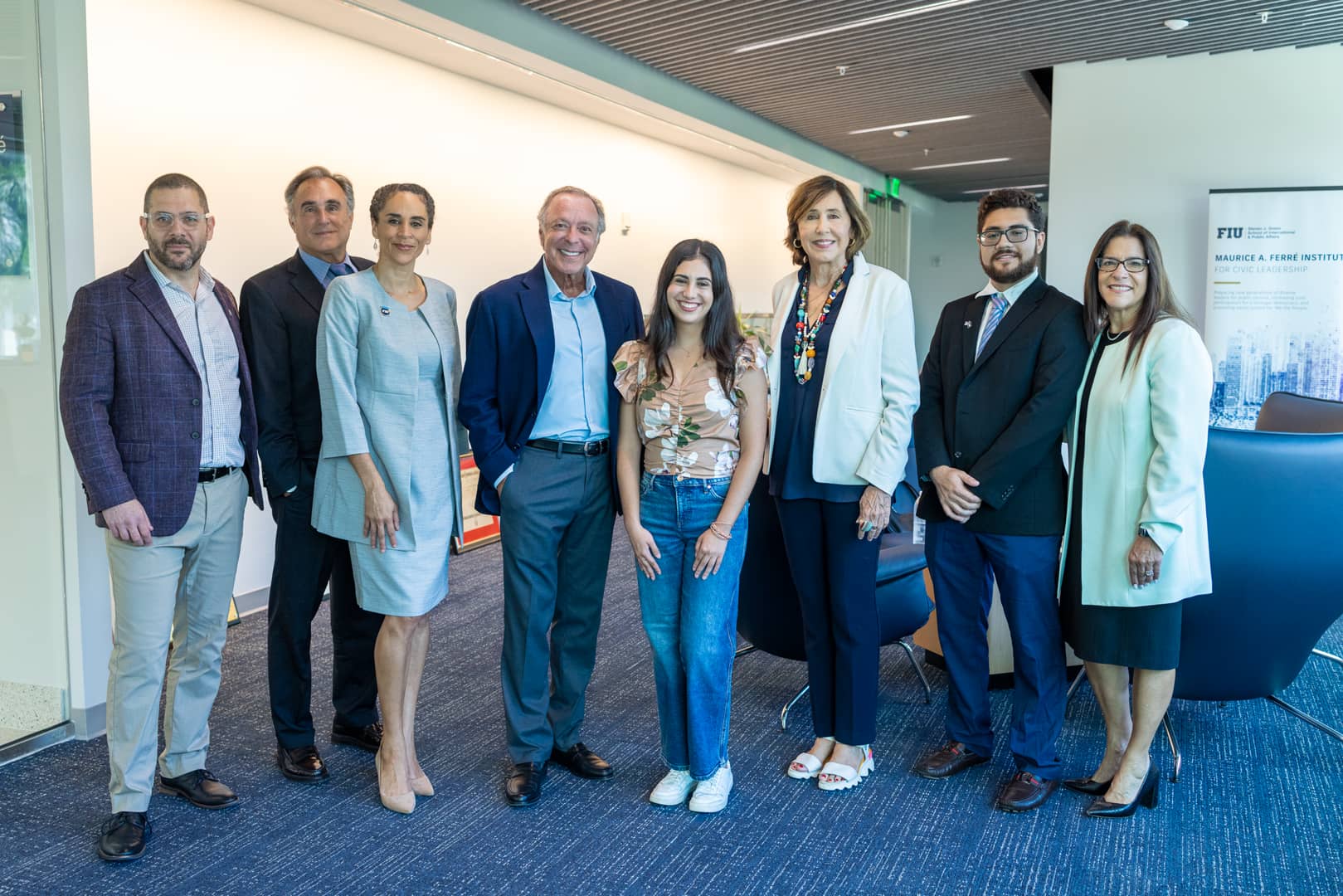 Mike & Alex Fernandez Visit FIU Maurice A. Ferré Institute for Civic ...