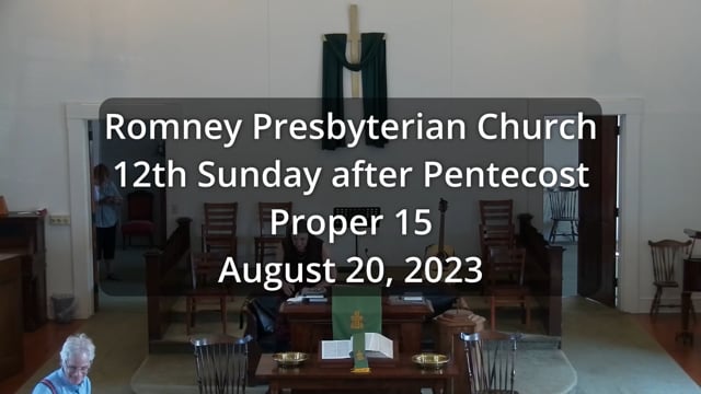 Romney Presbyterian Church – Come in to be Filled, Go out to Serve!