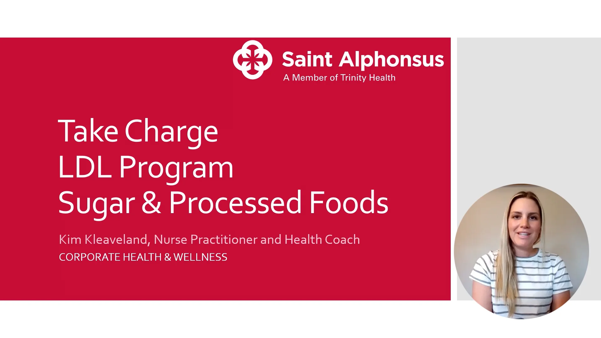 LDL Program- Sugar & Processed Foods on Vimeo