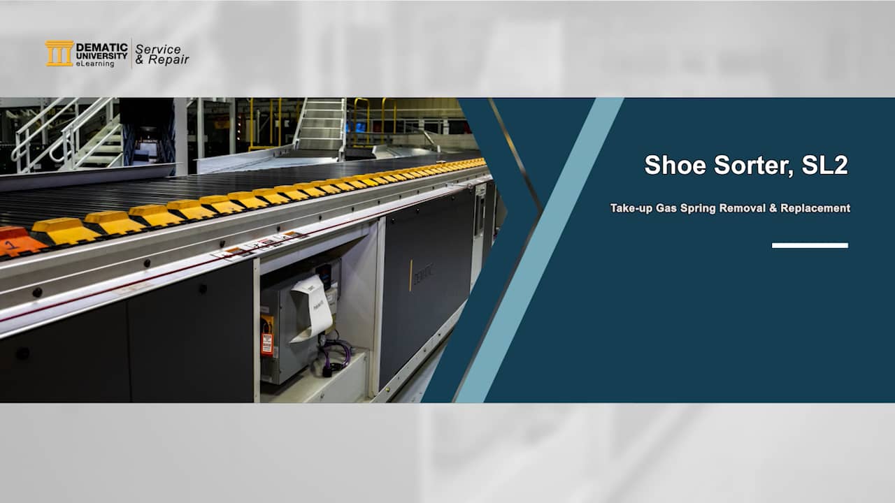 HowTo- Shoe Sorter SL2: Take up Gas Spring Removal and Replacement on Vimeo