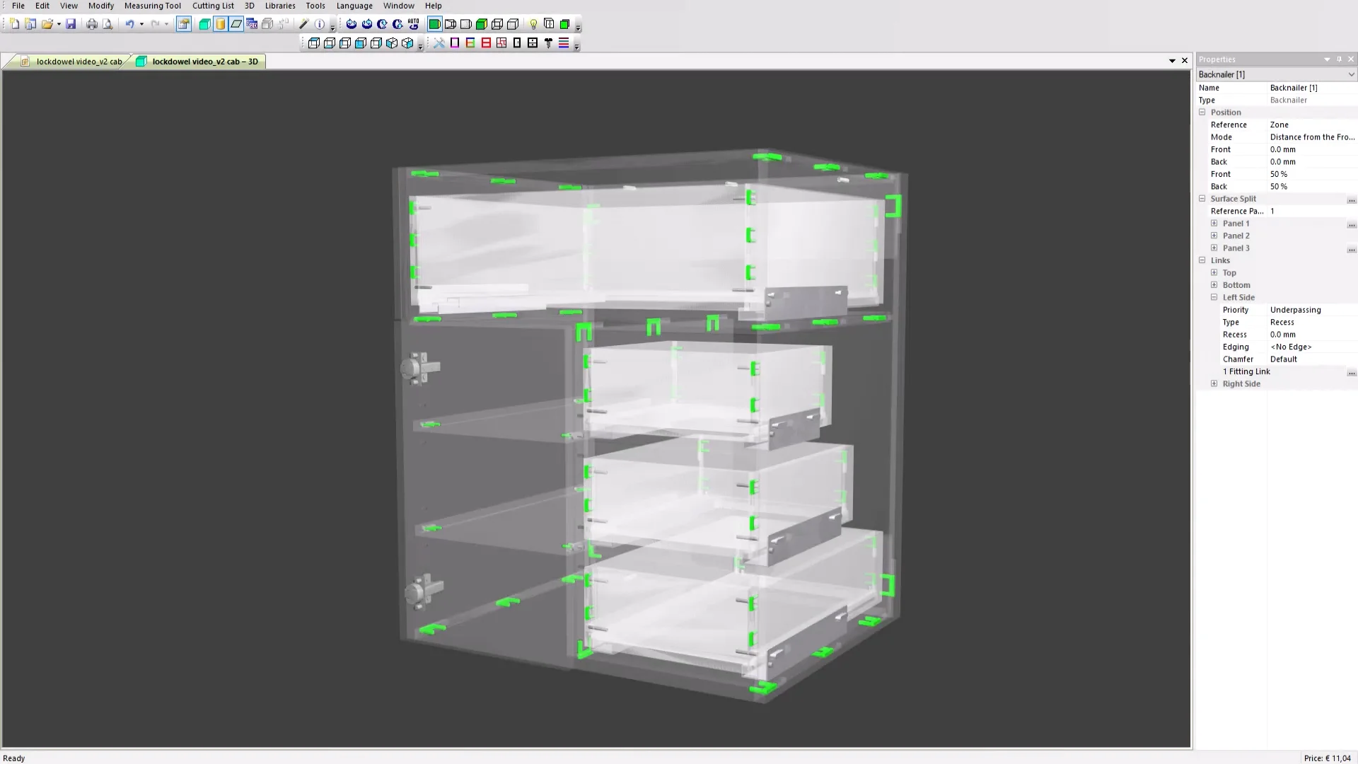 Lockdowel application in PolyBoard cabinet software - Integration of ...