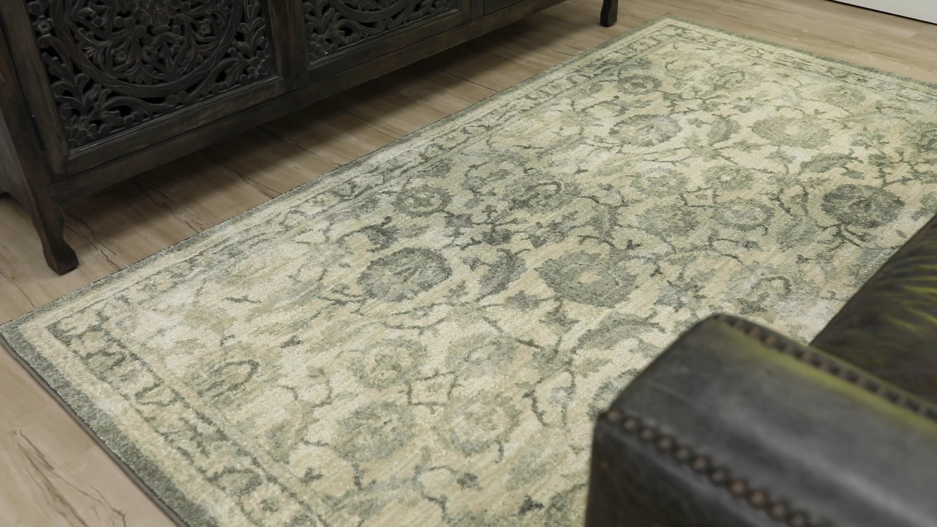 Karastan New Ross Ash Gray Area Rug, 2'x3' - Traditional - Area Rugs ...