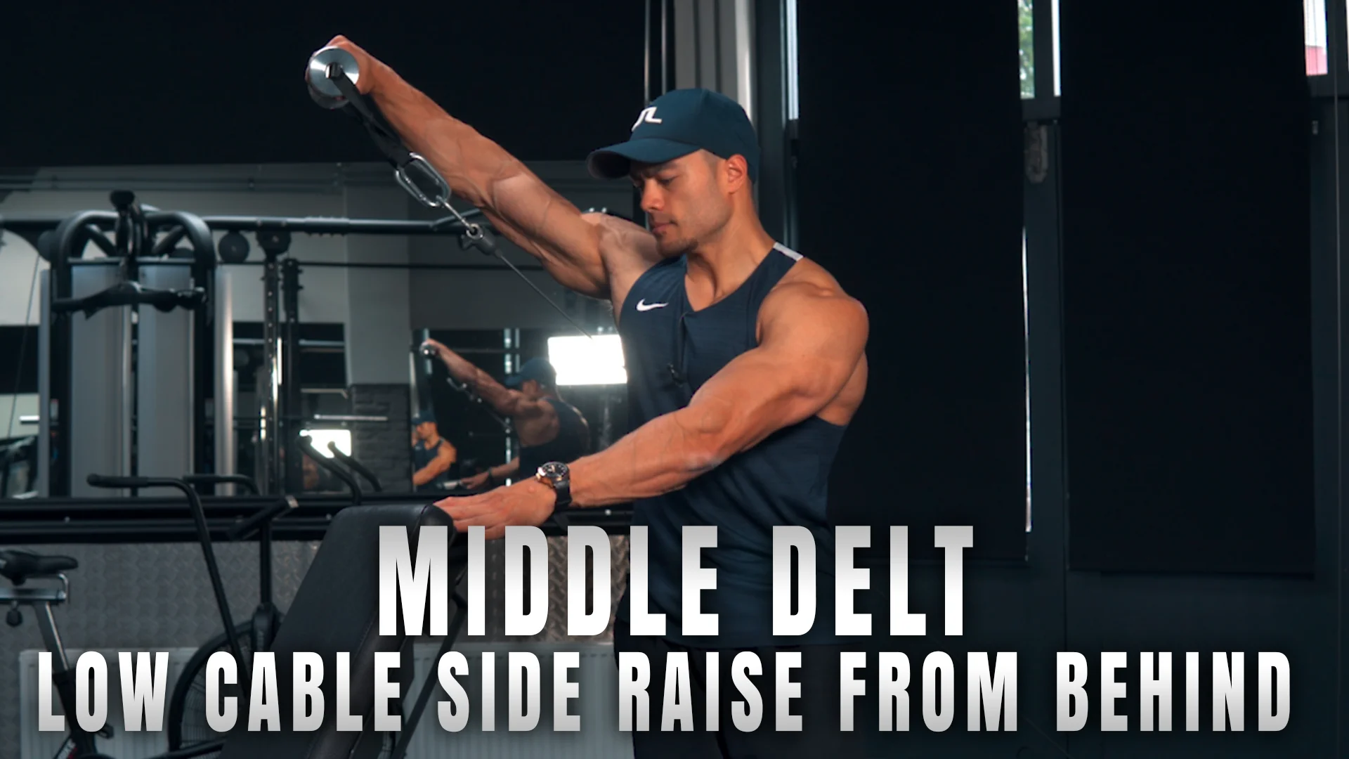 Middle Delt From Knees - Cable Lateral Raise Behind