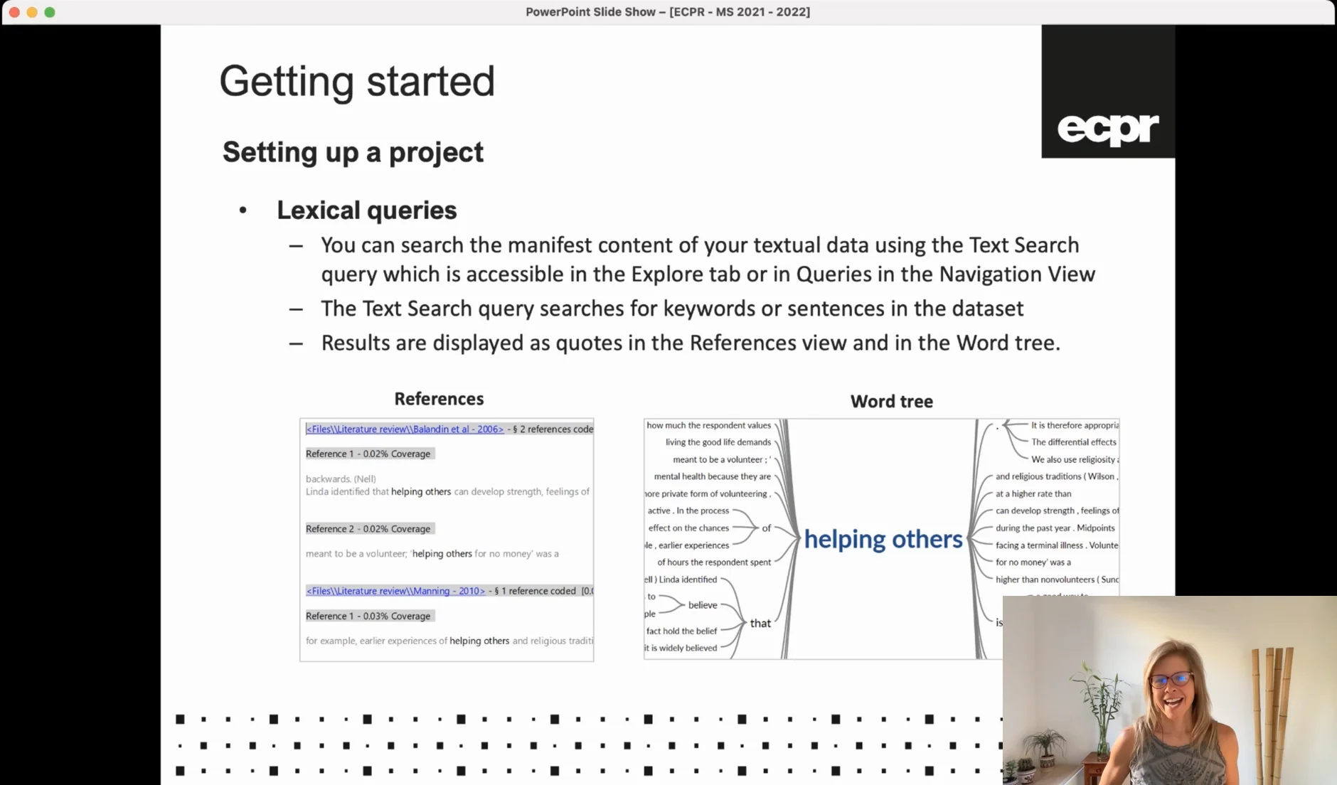 Day 1.3 - Literature review - Lexical queries_66MB on Vimeo