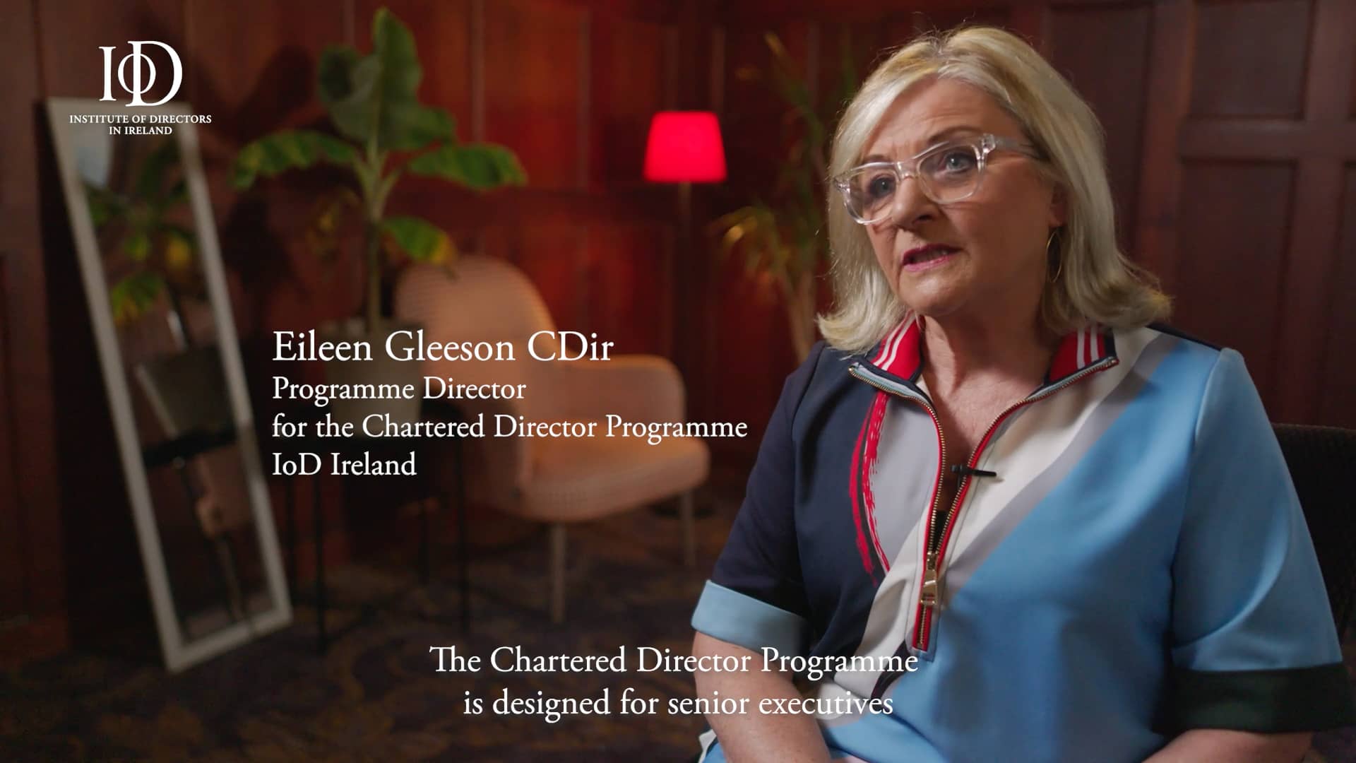 IOD Chartered Director Programme: Eileen Gleeson (Part One) on Vimeo