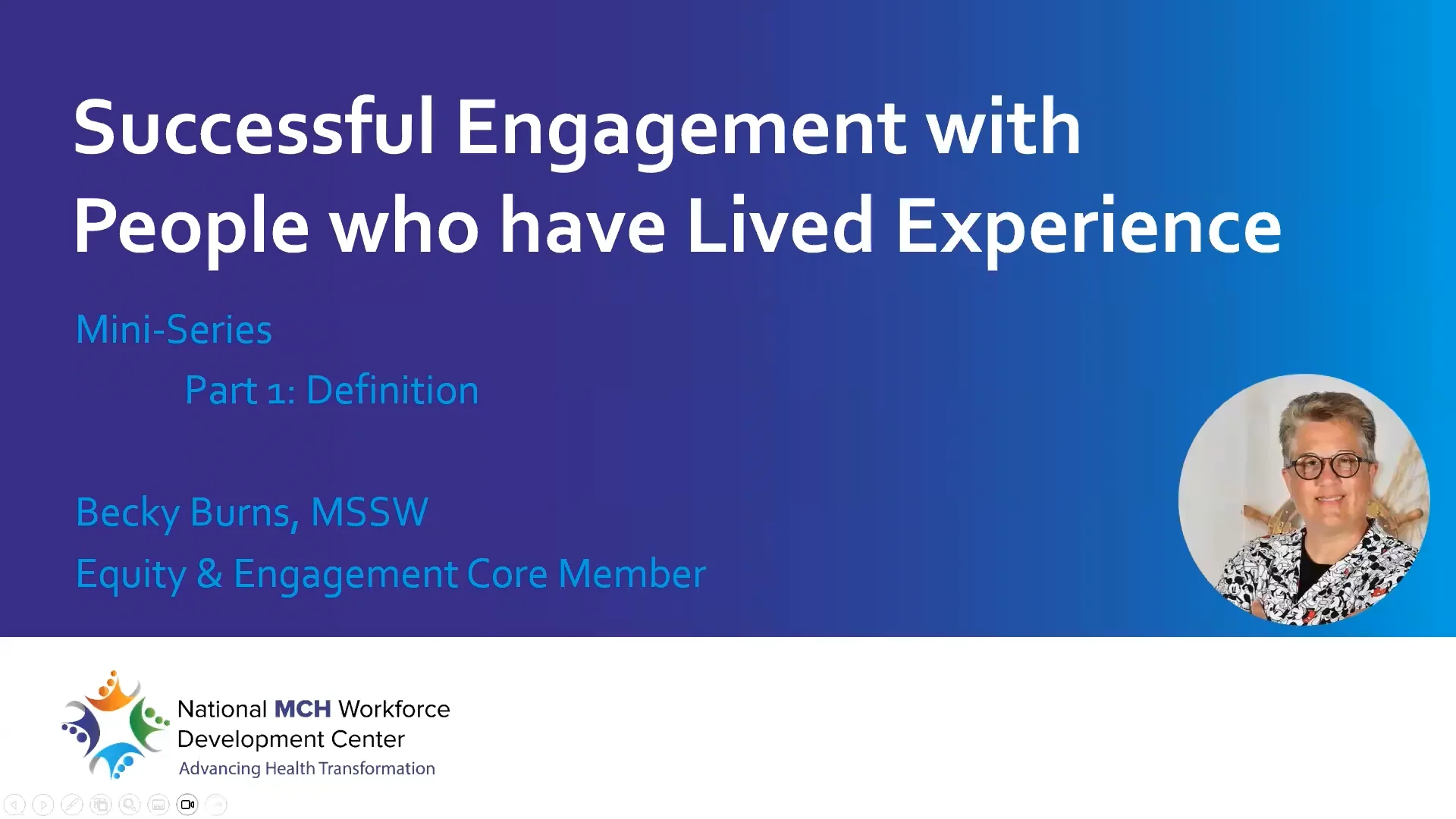 Successful Engagement with People who have Lived Experience: Part 1 - Definitions on Vimeo