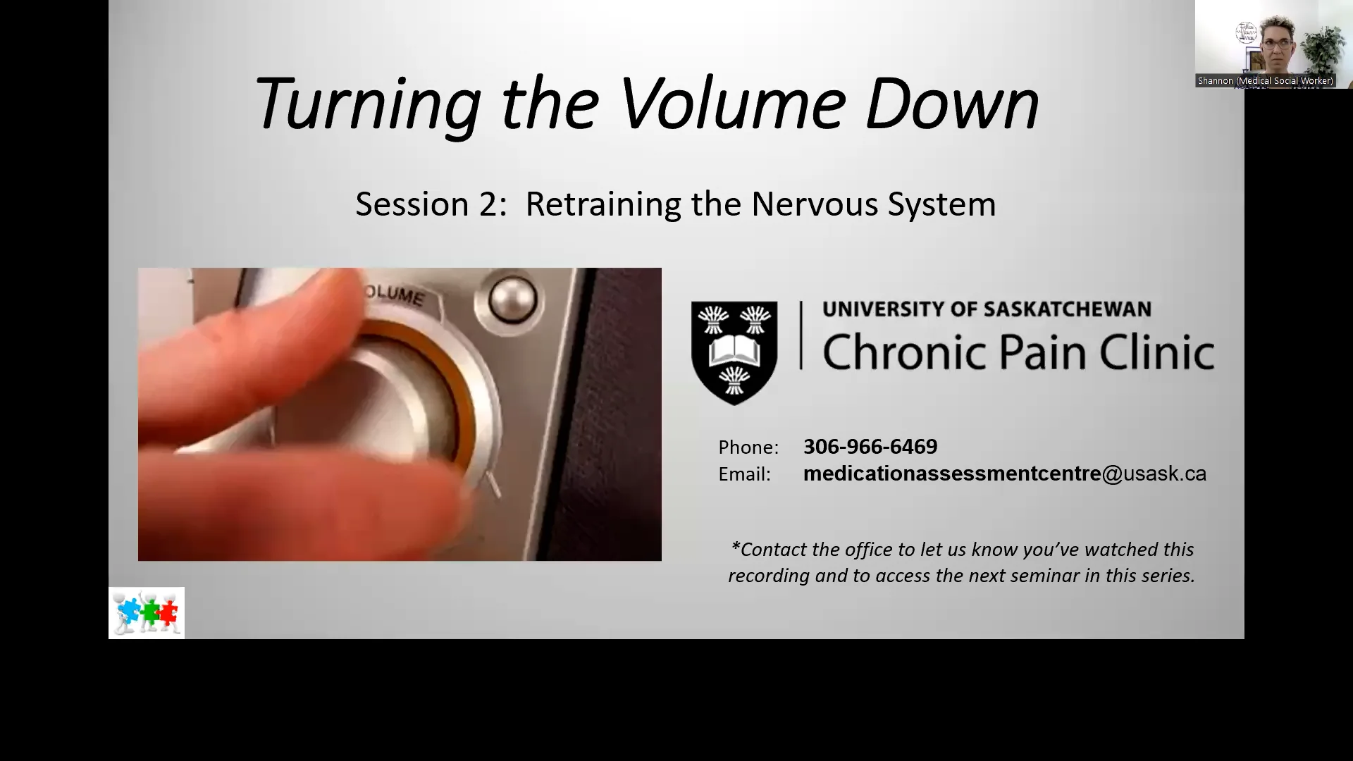 Turning the Volume Down Session 2 on Vimeo