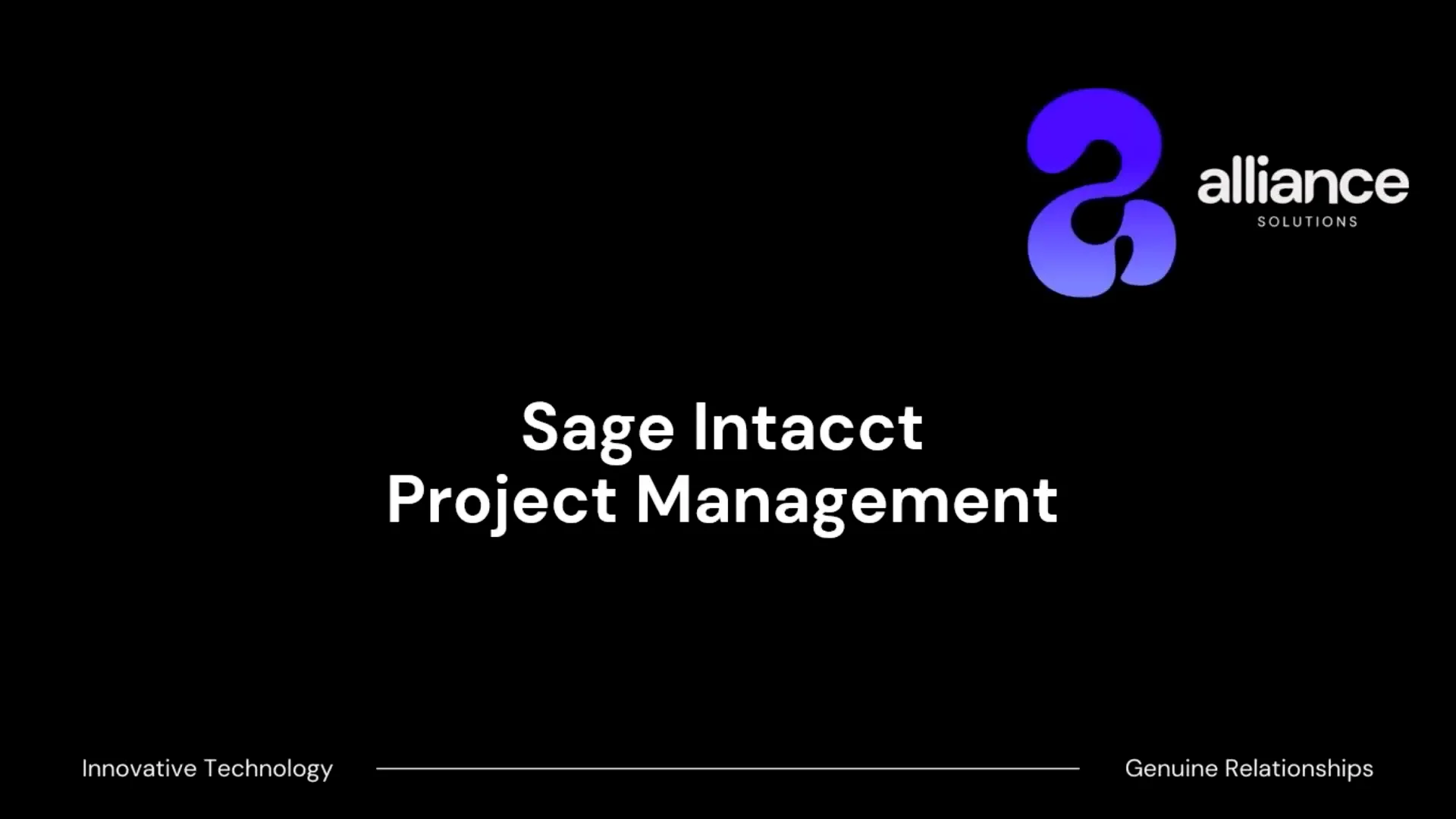 Sage Intacct: Intro to Project Management 2023-08 - 28 Mins