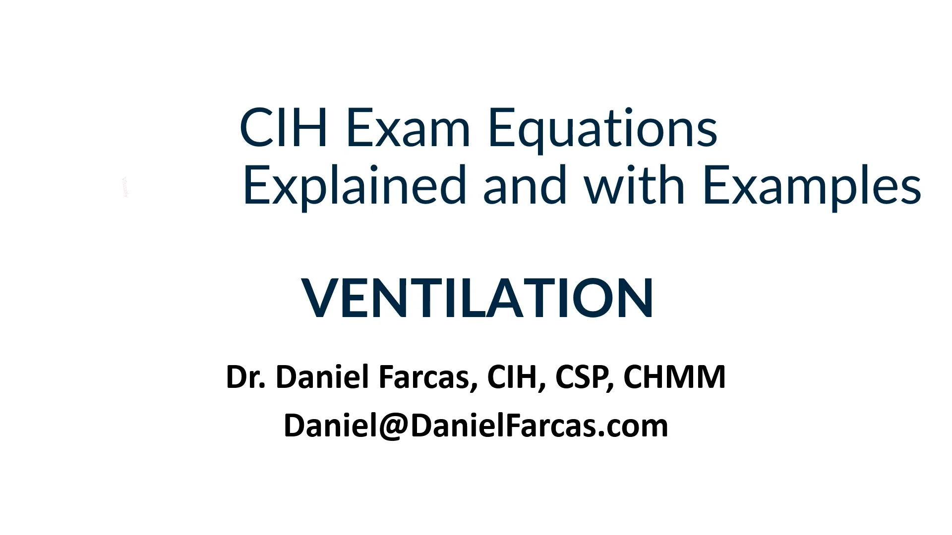 Watch VENTILATION - CIH Exam Equations Visually Explained and with ...