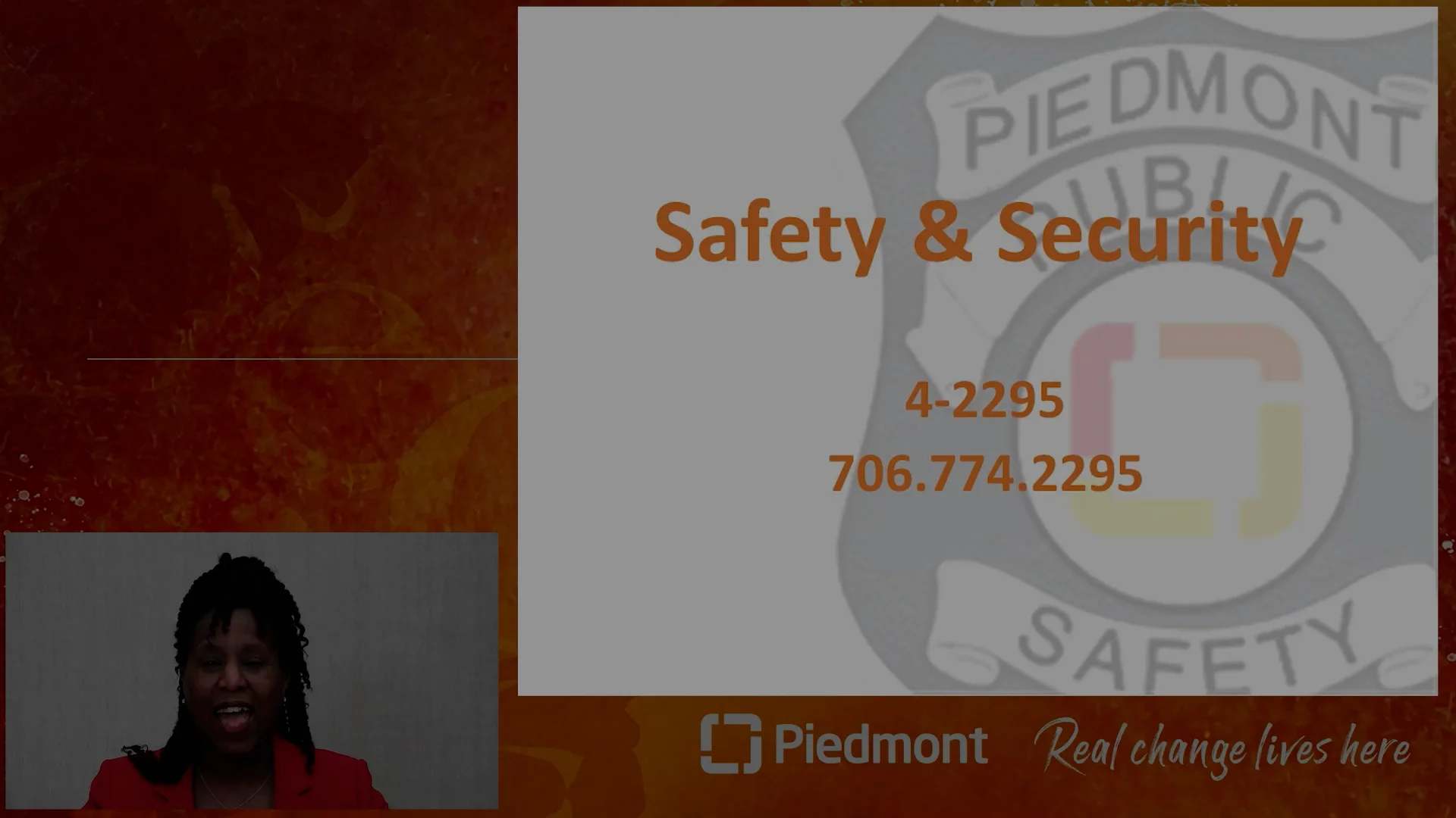 Safety & Security Volunteer Presentation