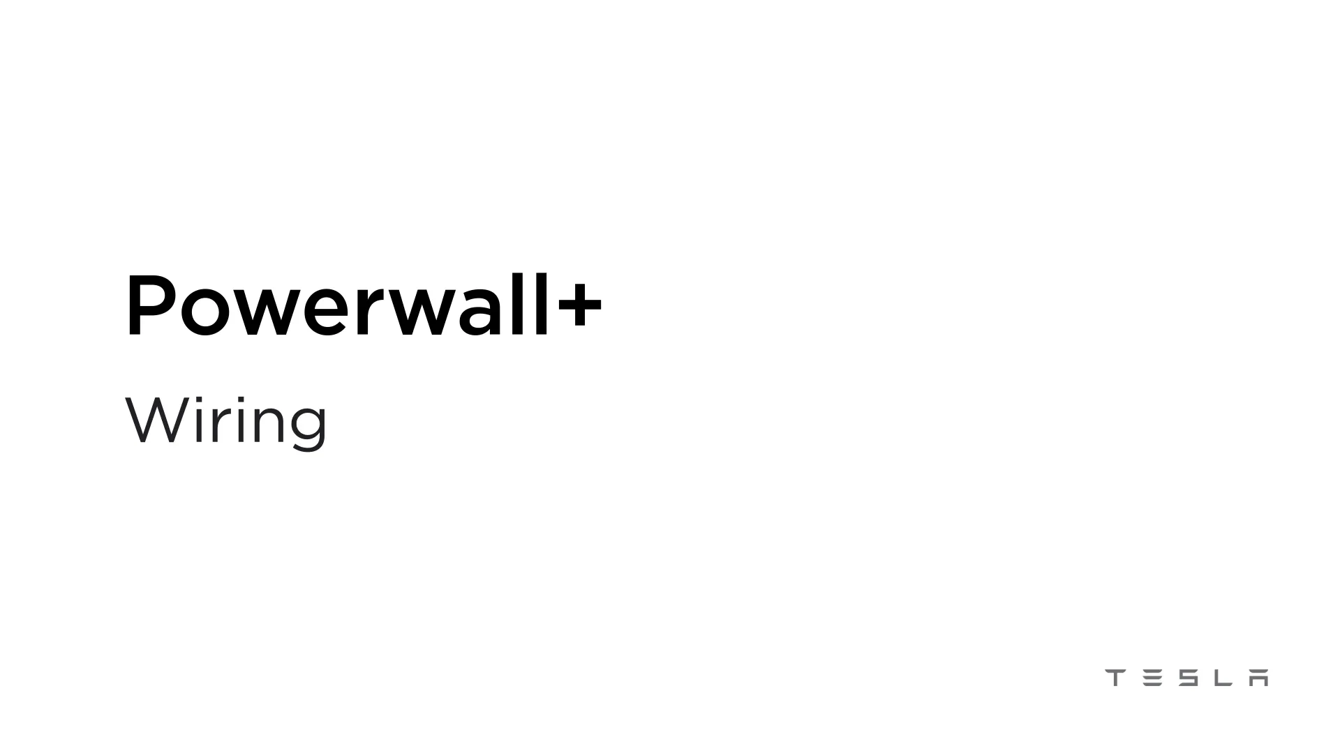 Powerwall+ Wiring on Vimeo