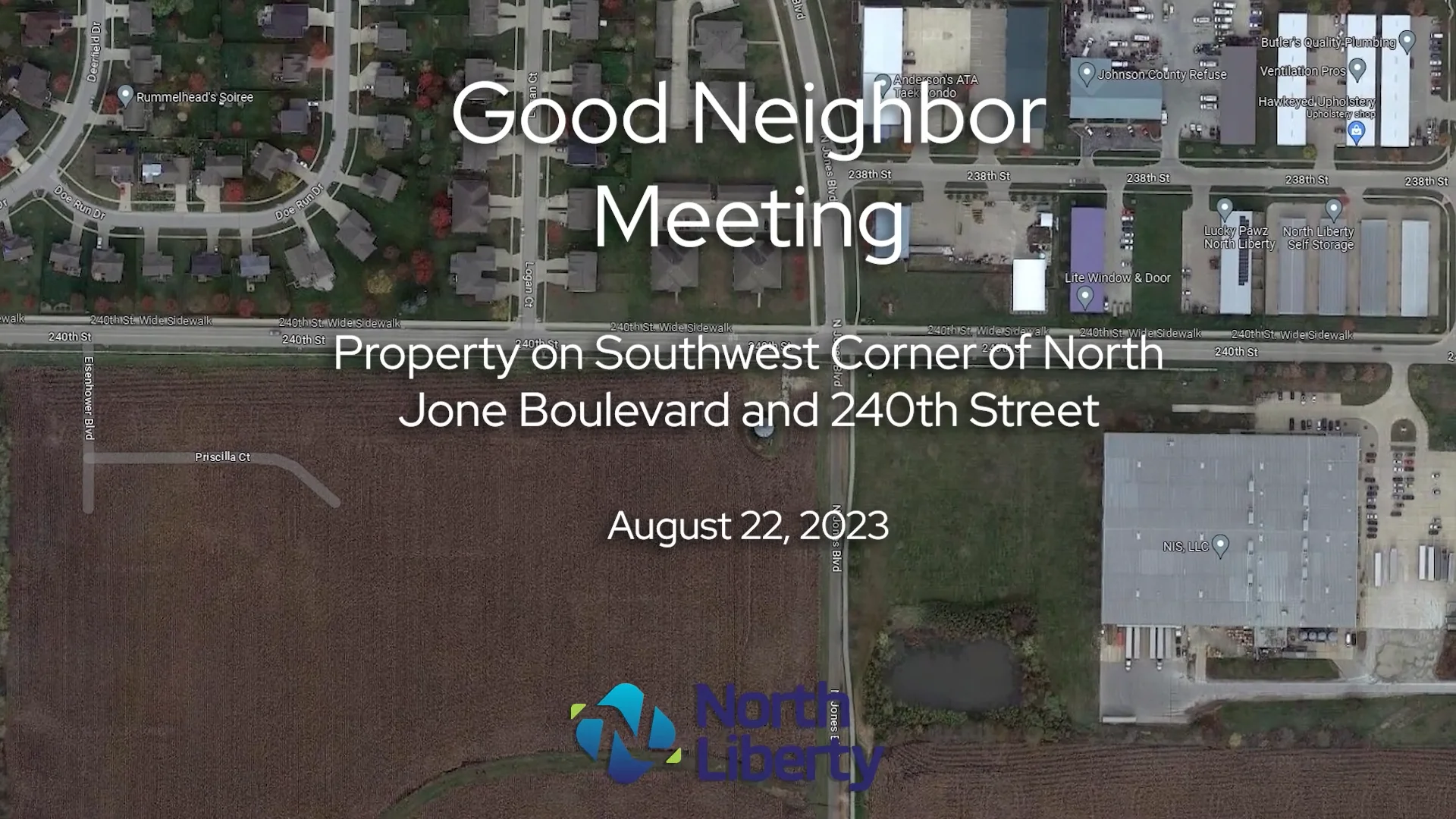 Good Neighbor Meeting: Property located at the Southwest Corner of ...