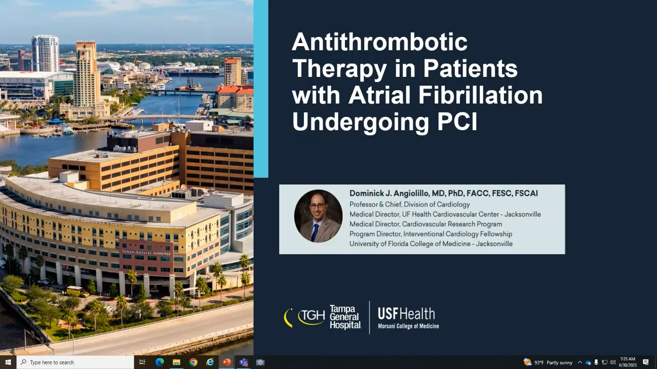 Grand Rounds featuring Dr. Dominick Angiolillo | TGH Heart & Vascular ...