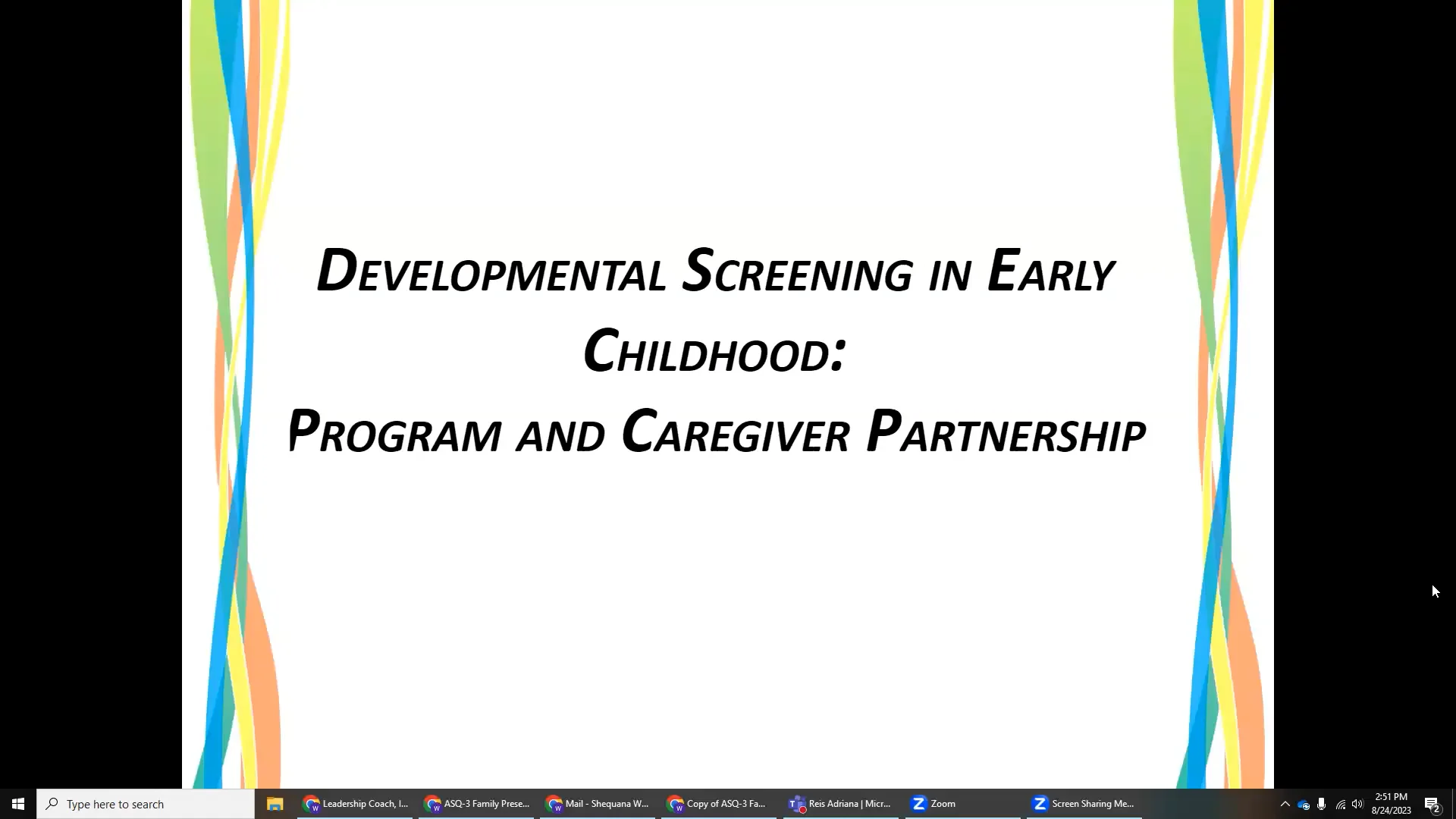 Developmental Screening in Early Childhood: Program and caregiver ...