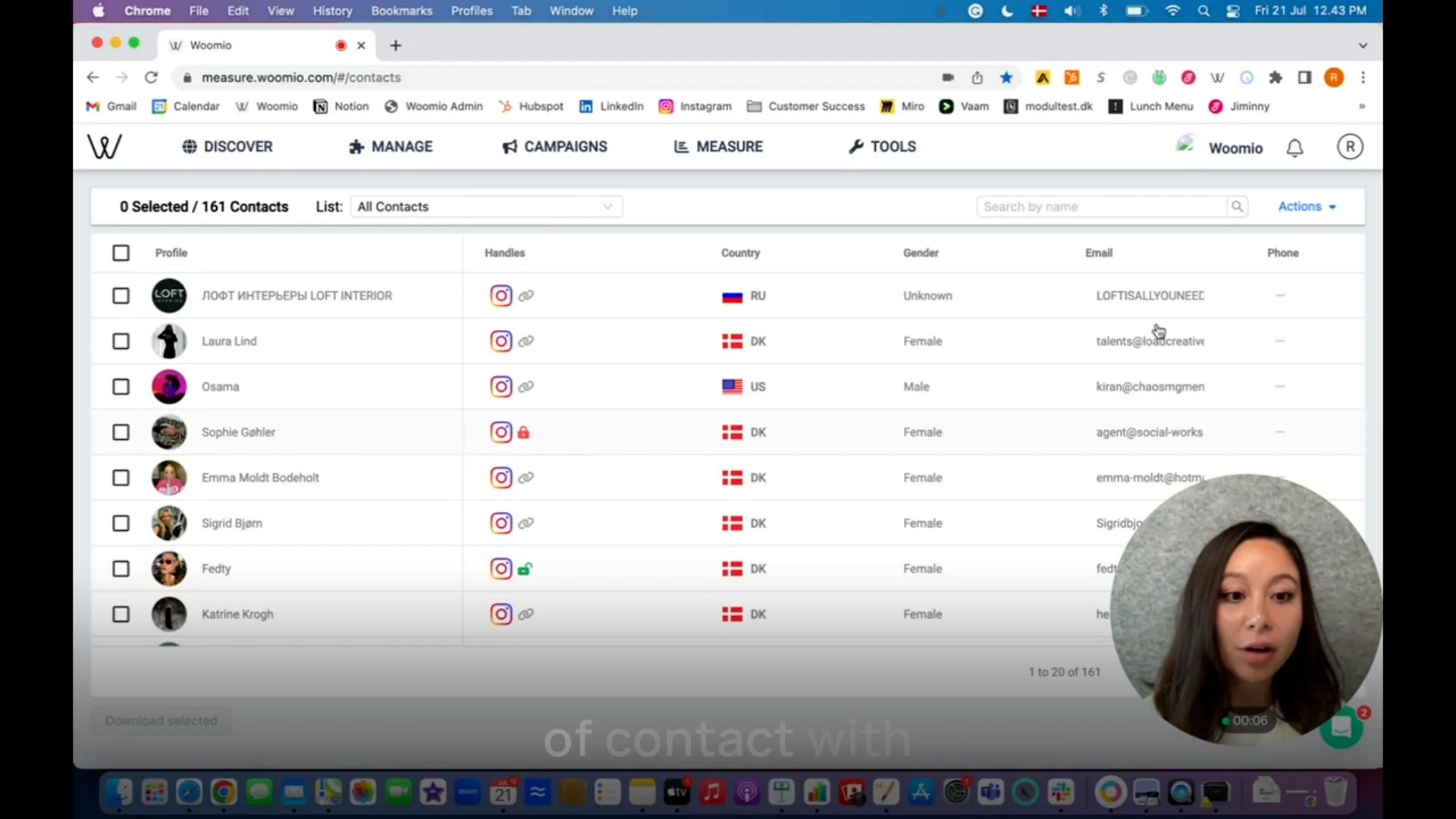 Bulk uploading contacts on Vimeo