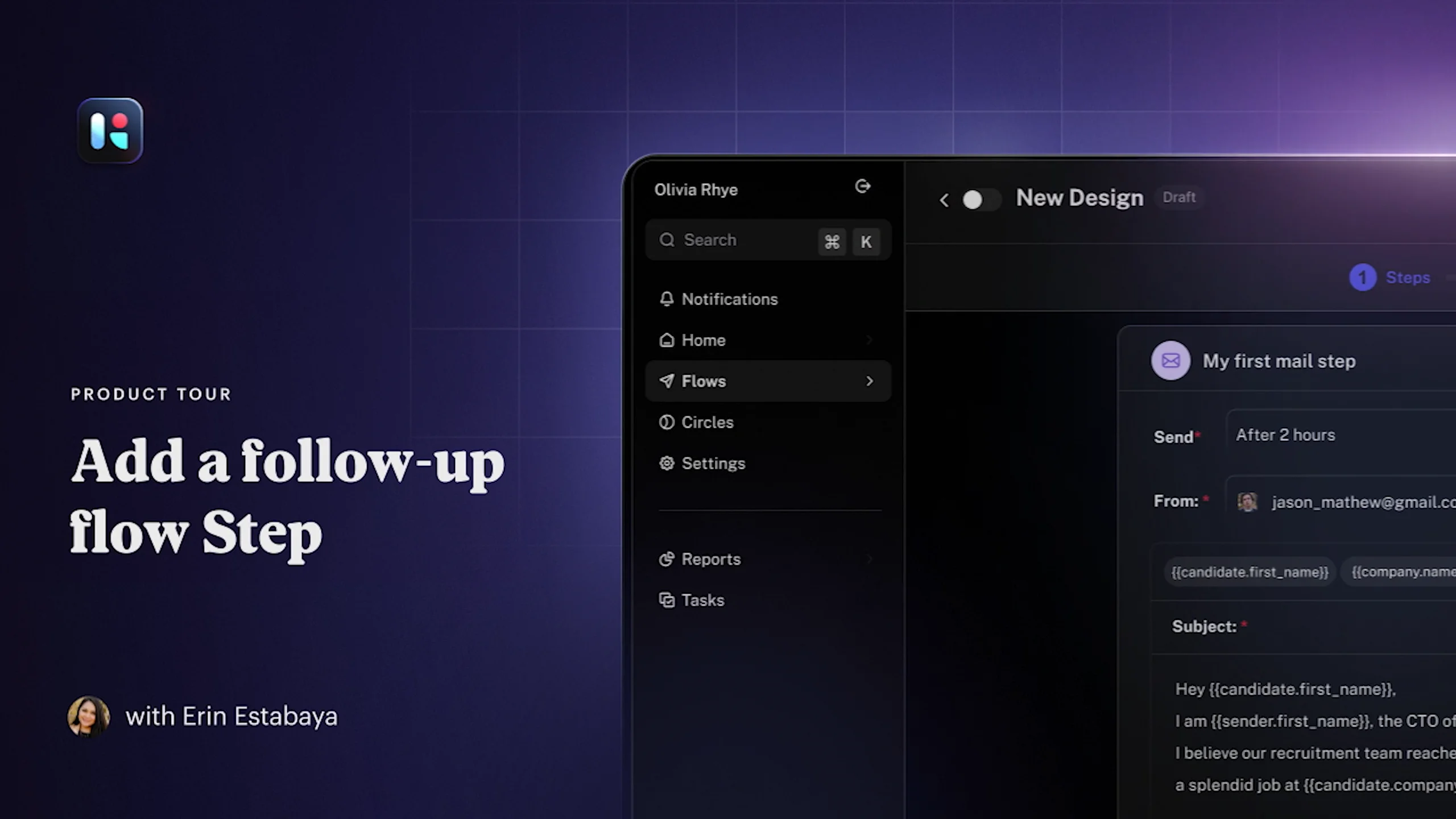 Add a follow-up flow step on Vimeo