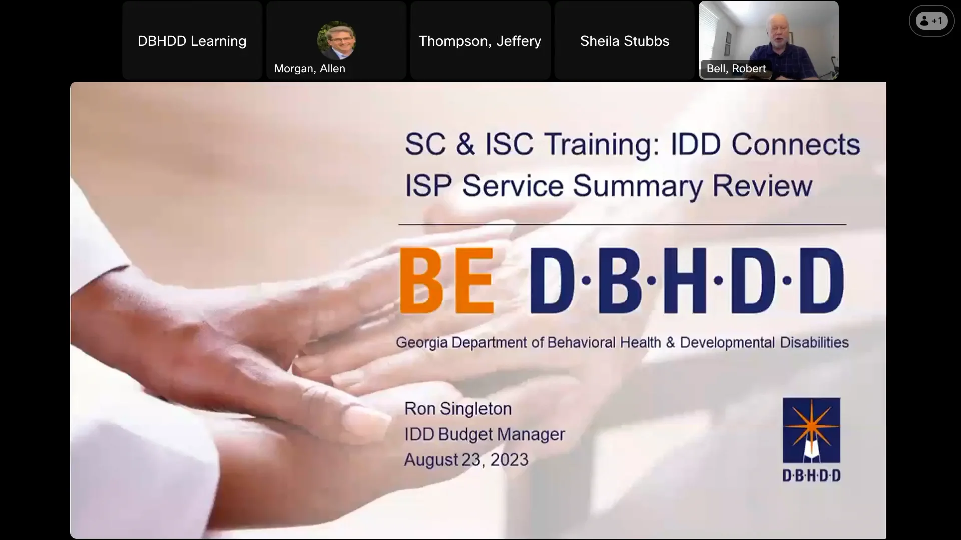 Service Summary, ISP development and working with DBHDD to get ...