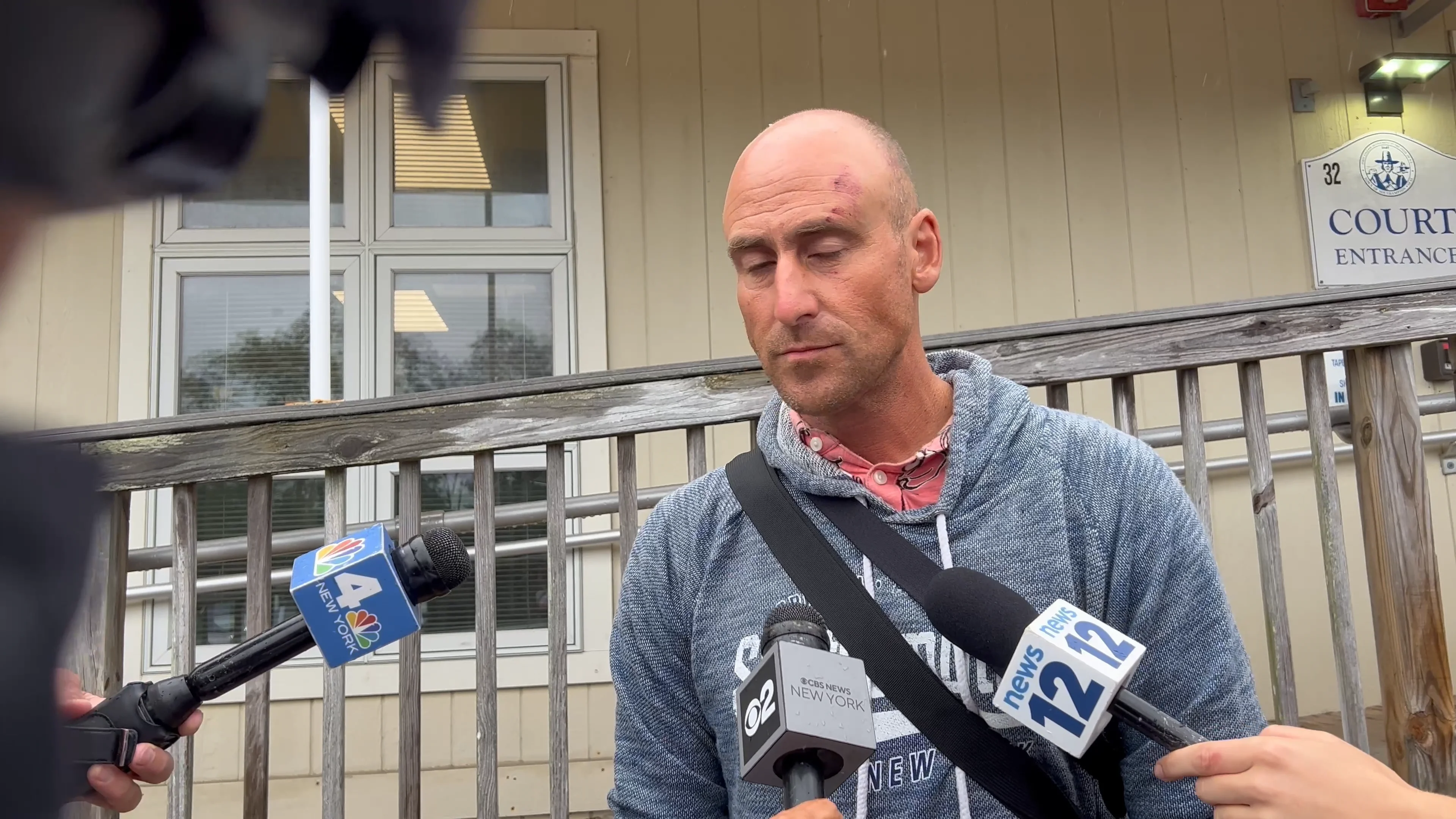 Chad Michael Busto Speaks to Reporters