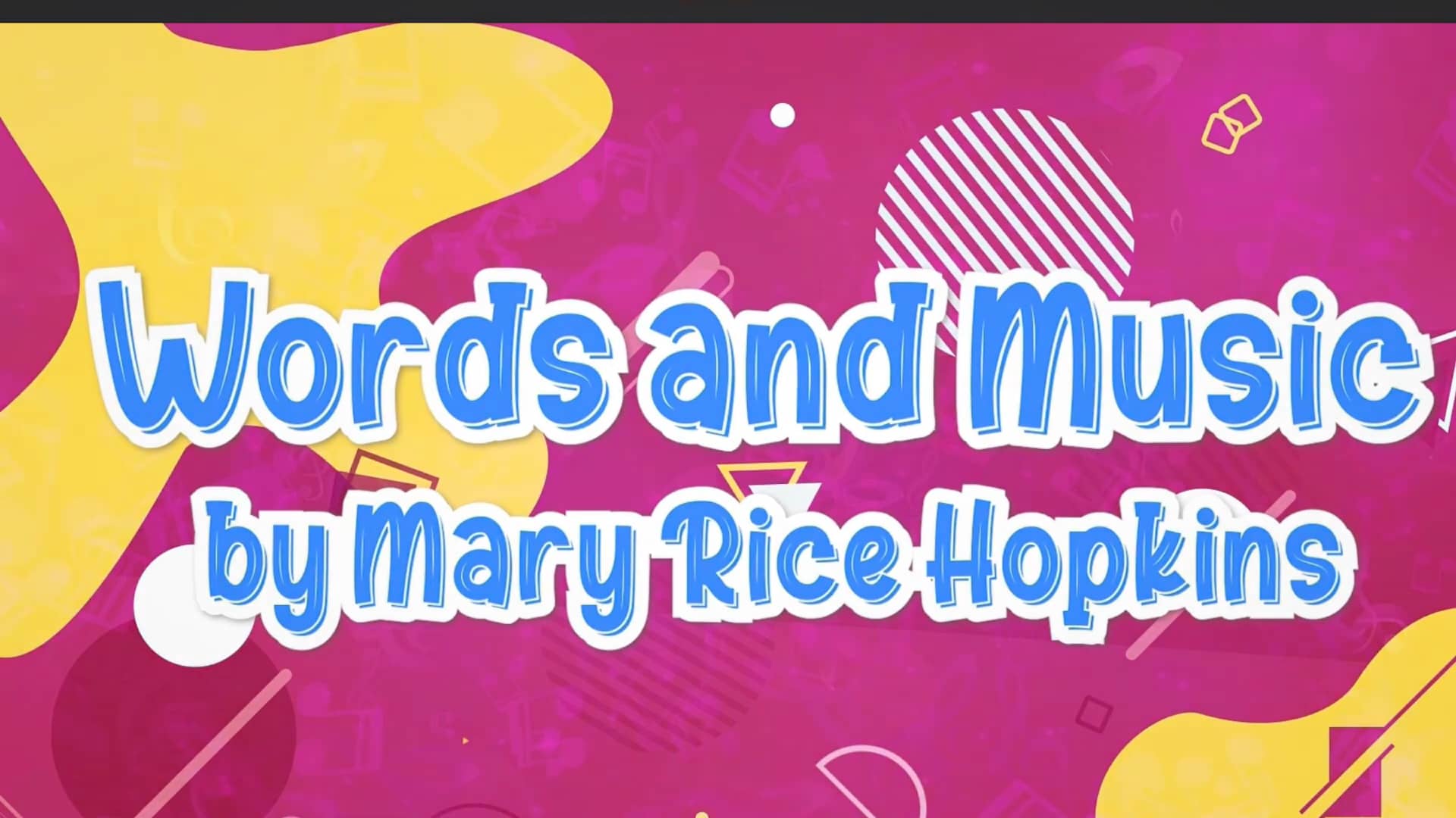 Books of the Bible Song and Lyrics by Mary Rice Hopkins on Vimeo