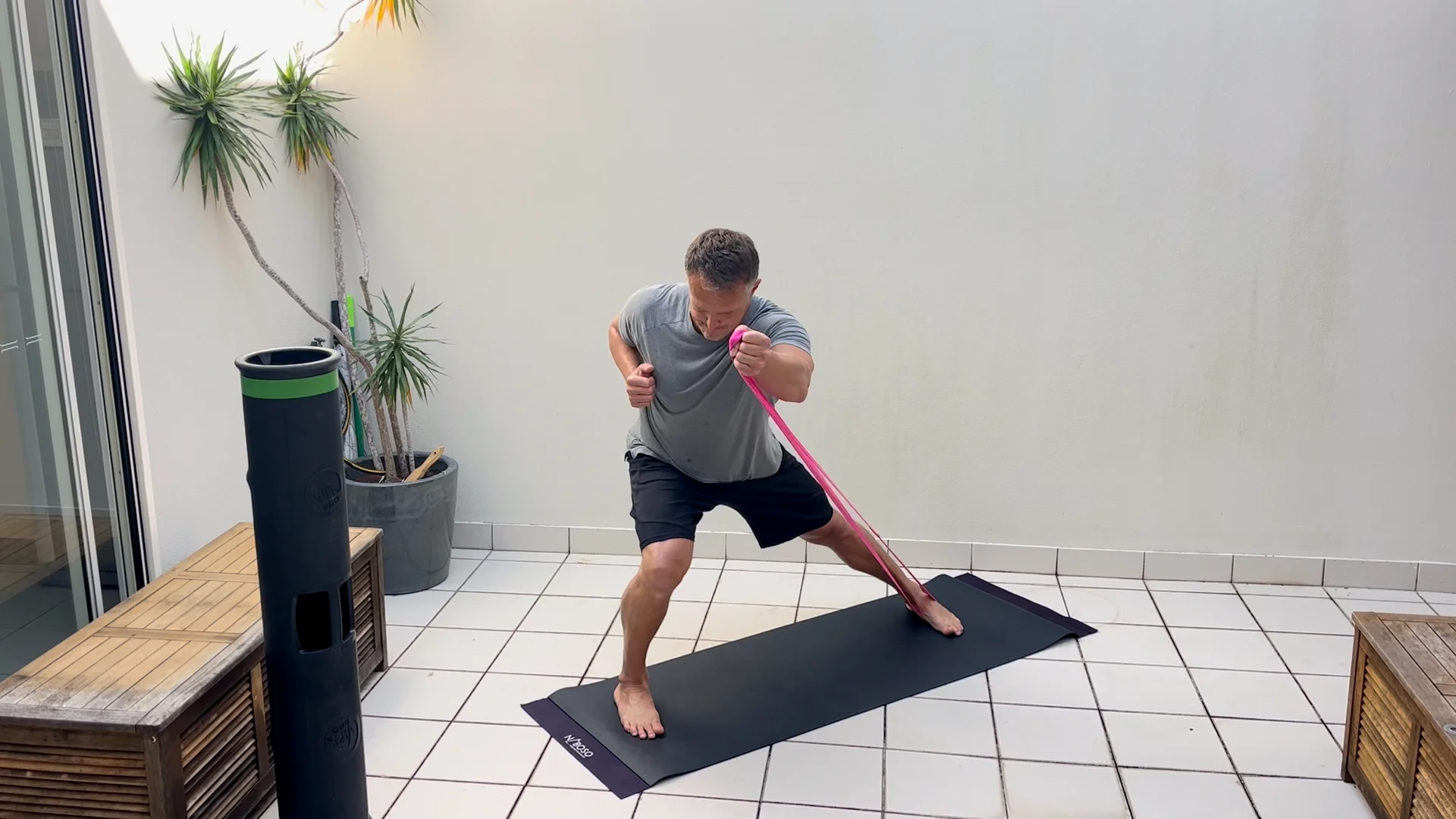 LMT/Odd Position Strength: Lateral lunge, 1 arm cross body press on Vimeo