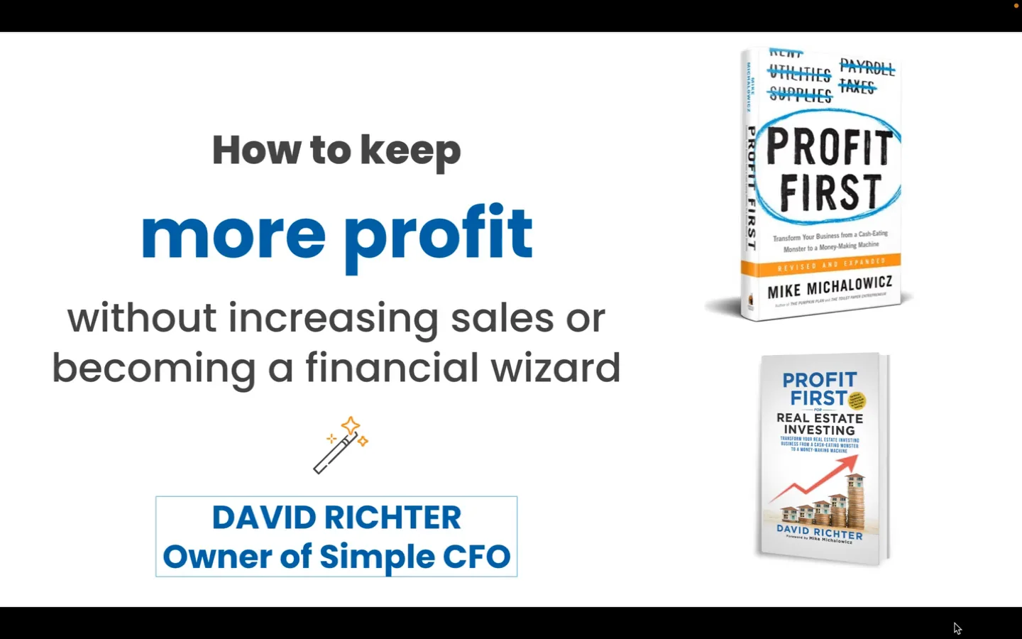 How To Keep More Profit In Your Business - David Richter of Simple CFO
