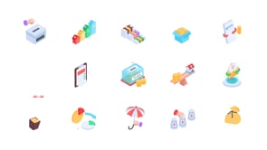 Animated Benefits Icon Set