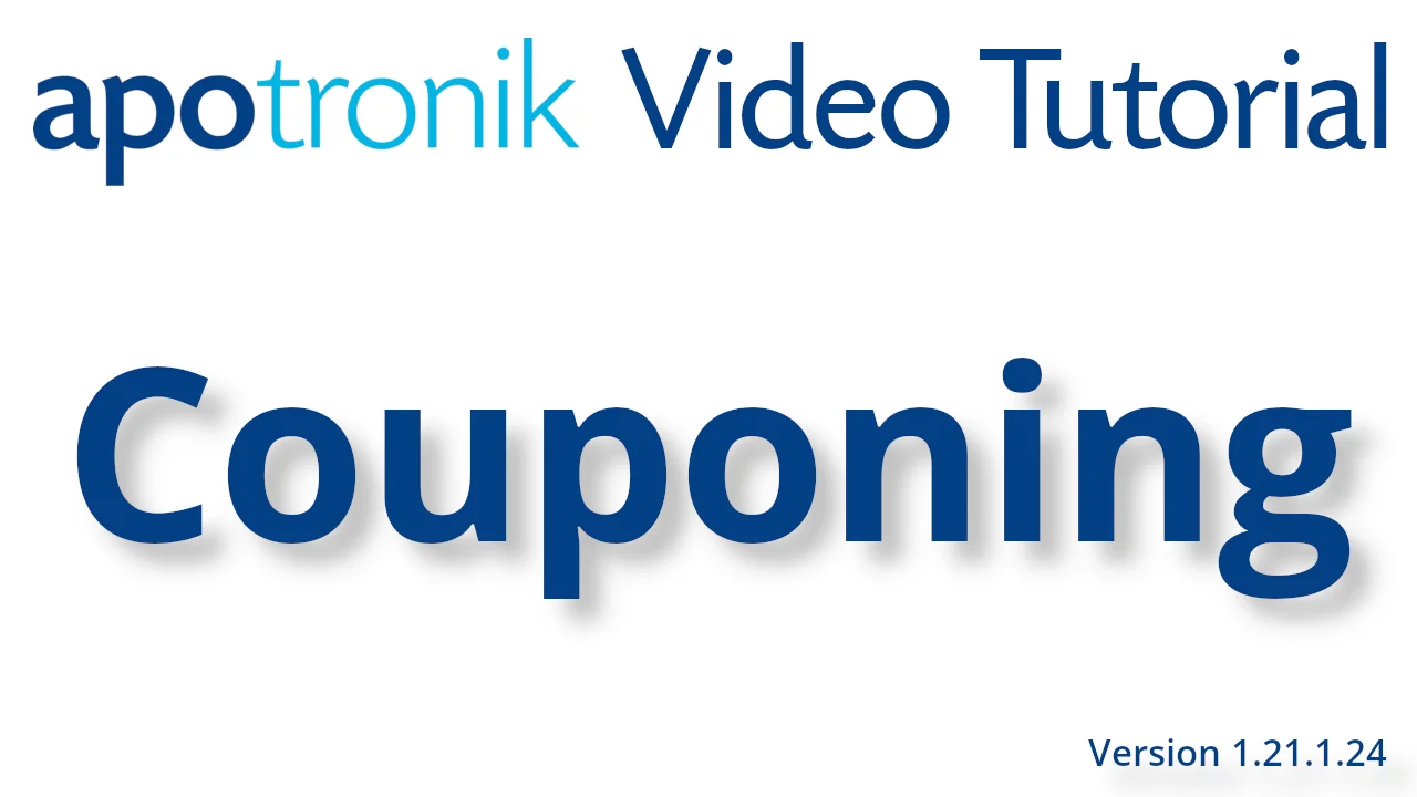 Apotronik Video Tutorials - Verkauf - Couponing on Vimeo