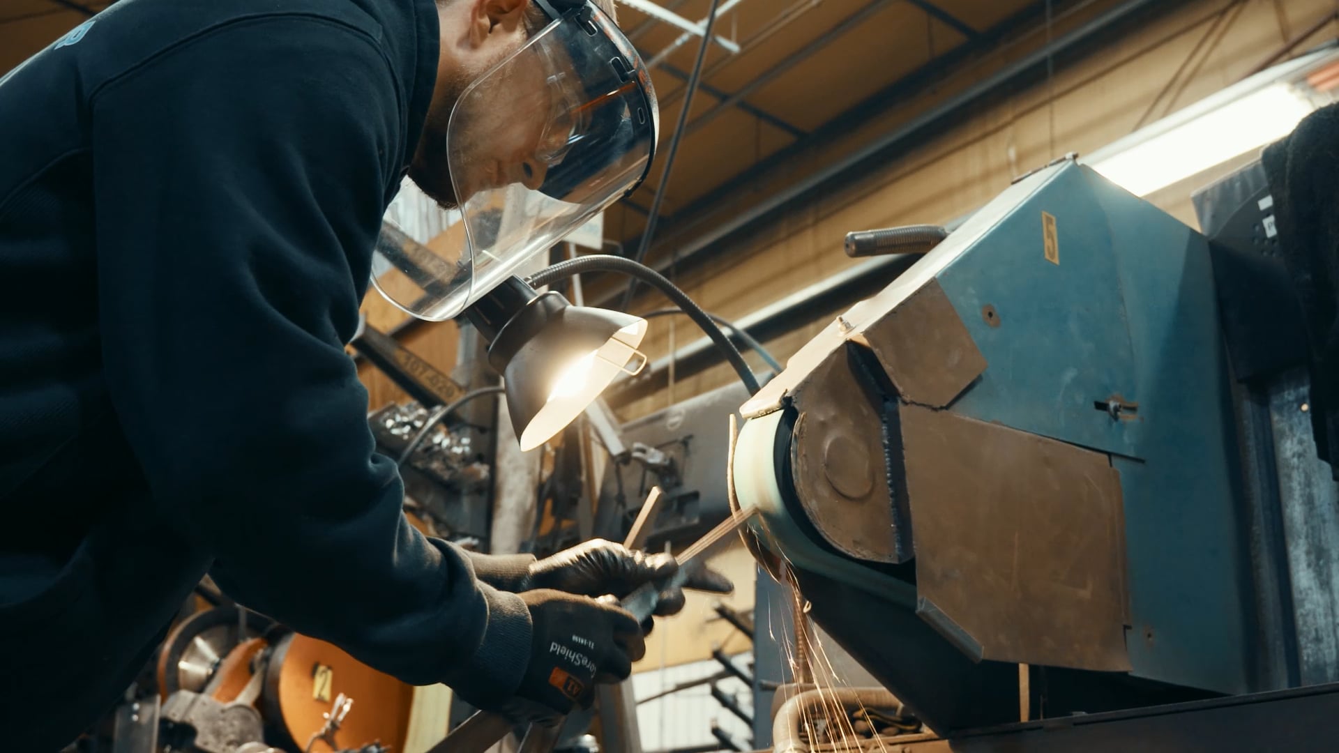 Henry with Chamfer Pendant, Modern Brass, Natural Iron Accents ...