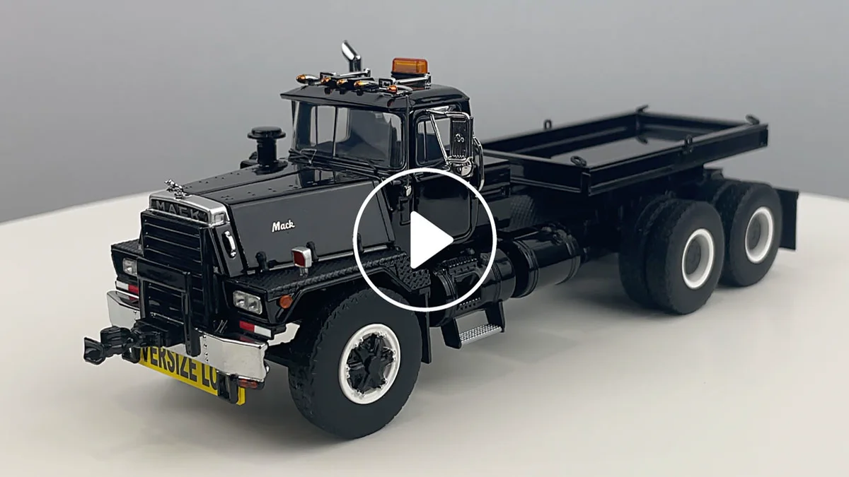 Mack RD800 Tandem Axle Tractor with Ballast Tray - Black on Vimeo