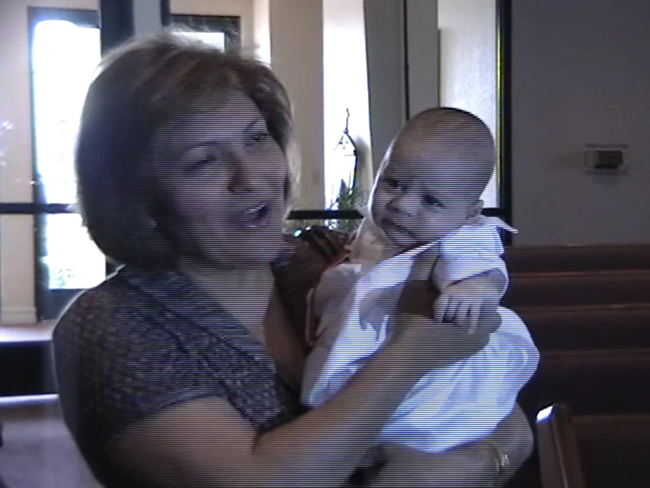 Ethan Baptism Eyeland and her father at the church, Sean, Sharo. The ...