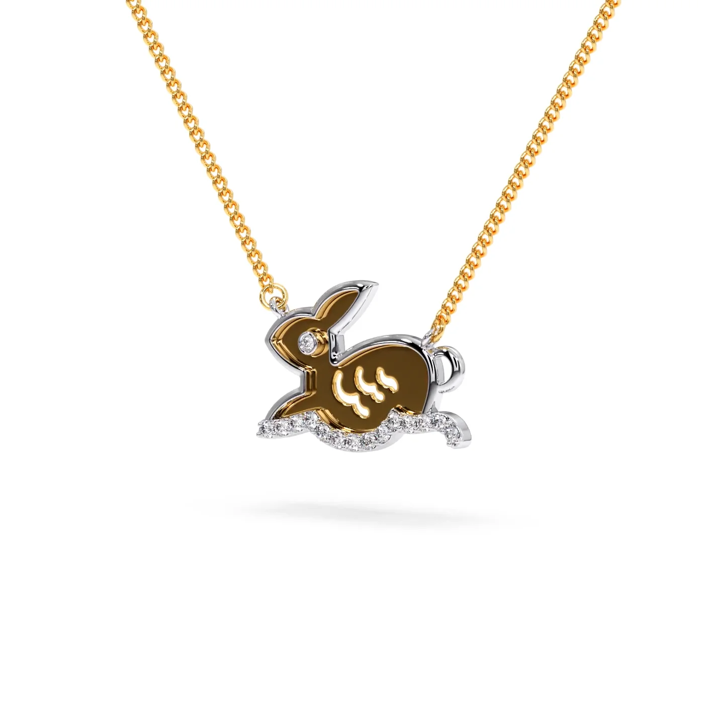 Delicate Rabbit Diamond Pendant (PEN92) on Vimeo