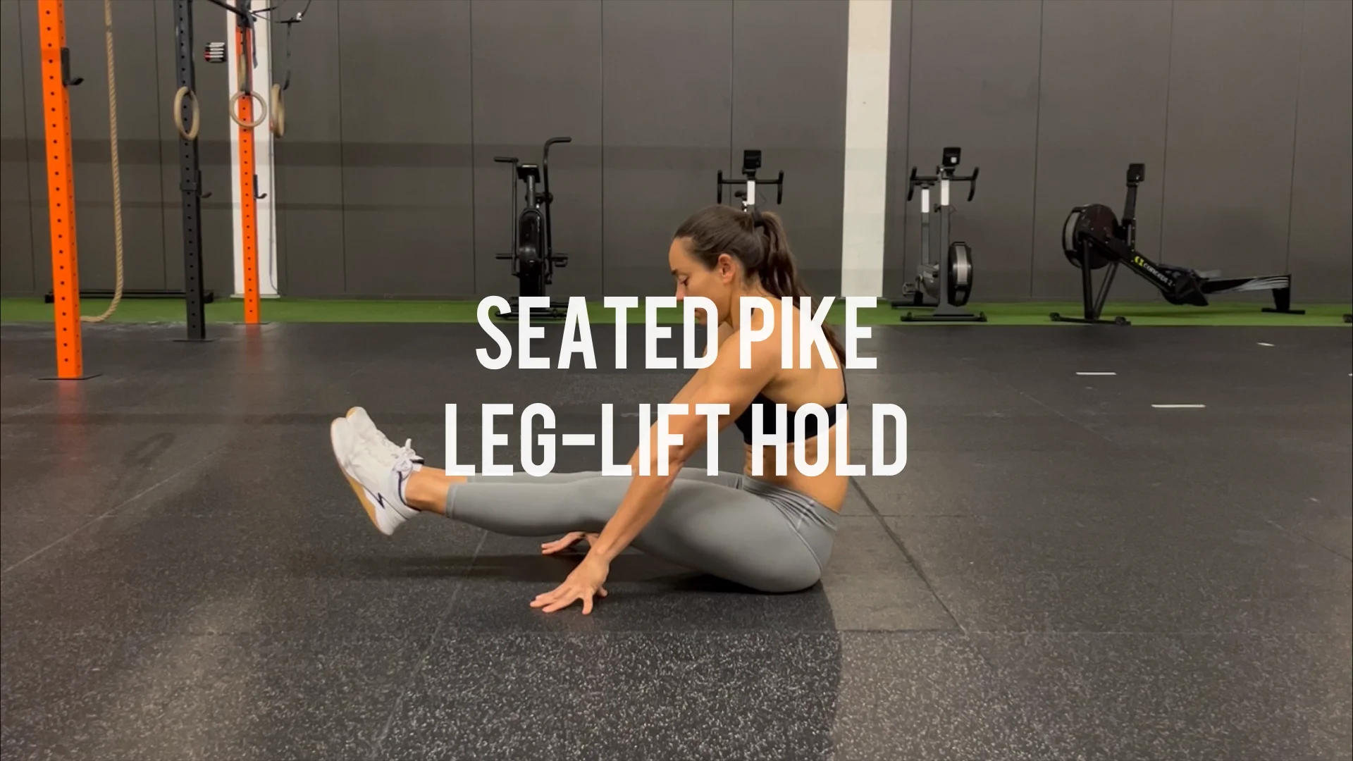 Seated pike leg lift hold on Vimeo
