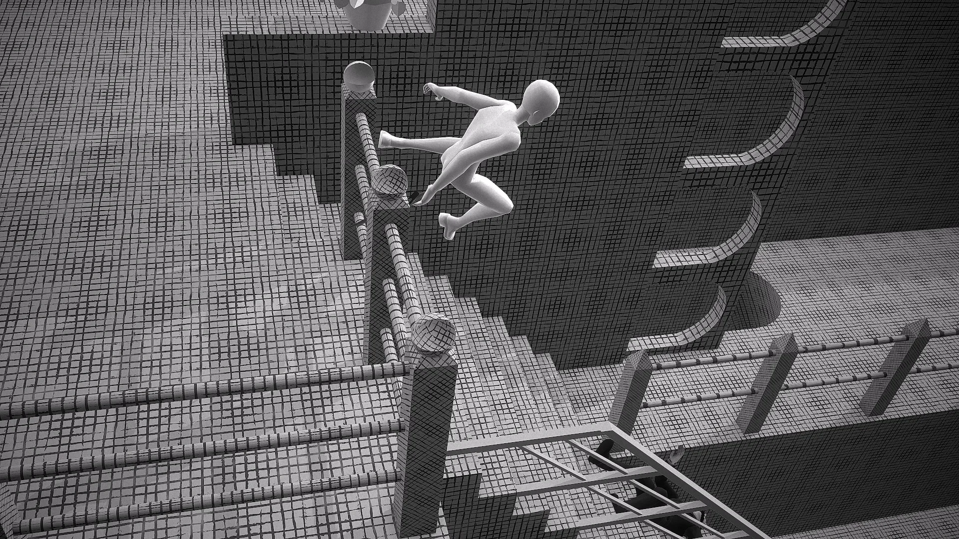 M.C. Escher - "Relativity"3D Animation