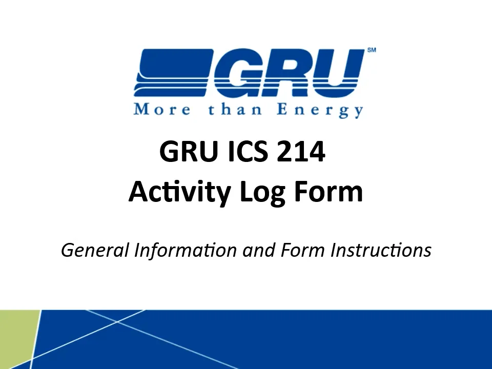 ICS 214 Training Video