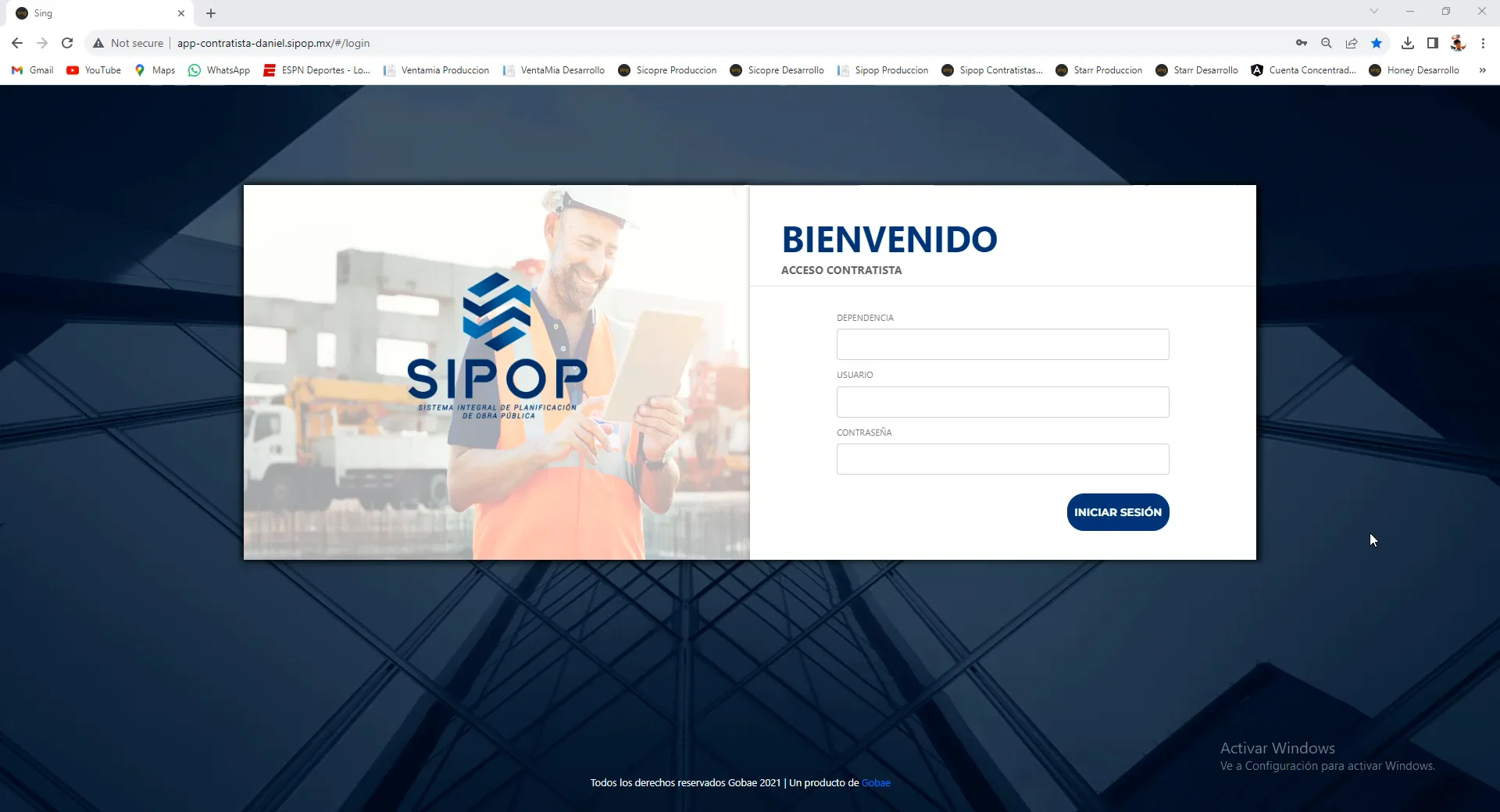 SIPOP Contratistas - Anticipo