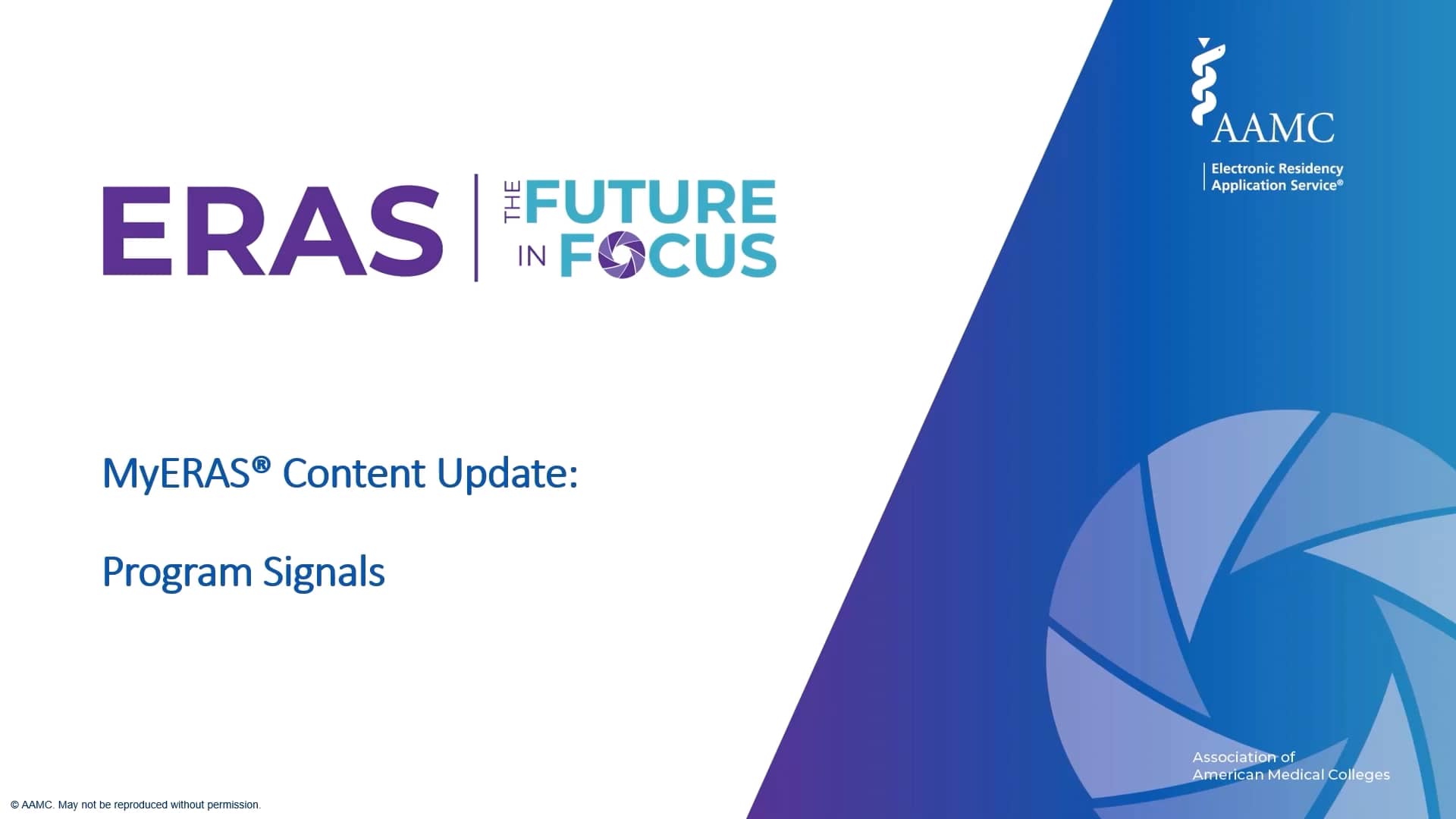 MyERAS Program Signals Update on Vimeo