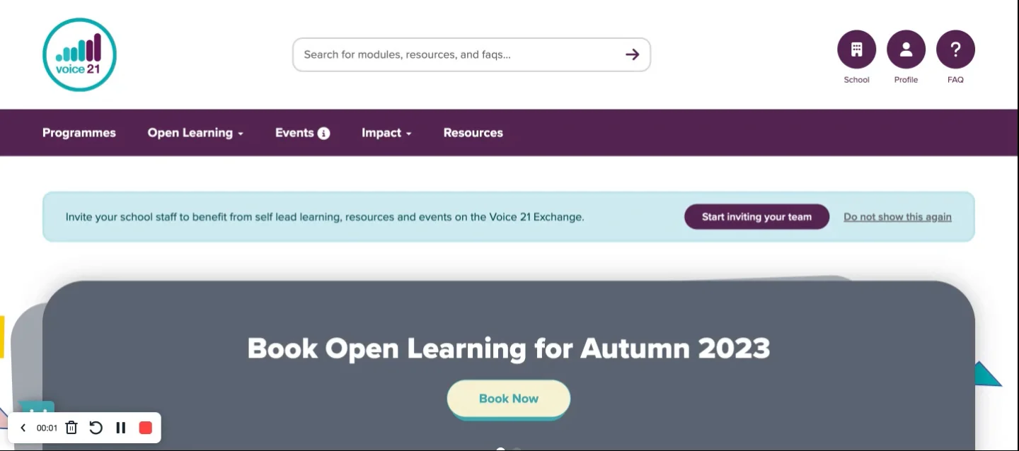 The Voice 21 Exchange for School Leads & Oracy Champions on Vimeo