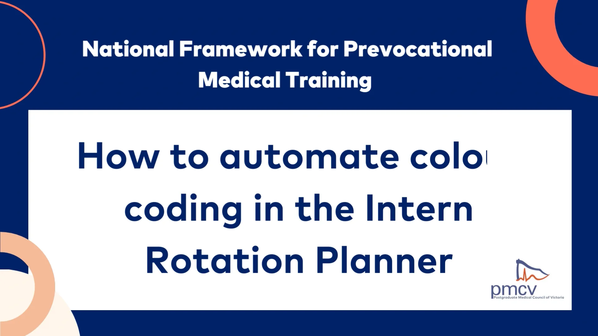 Colour Coding Intern Rotation Planner Instructional Video on Vimeo