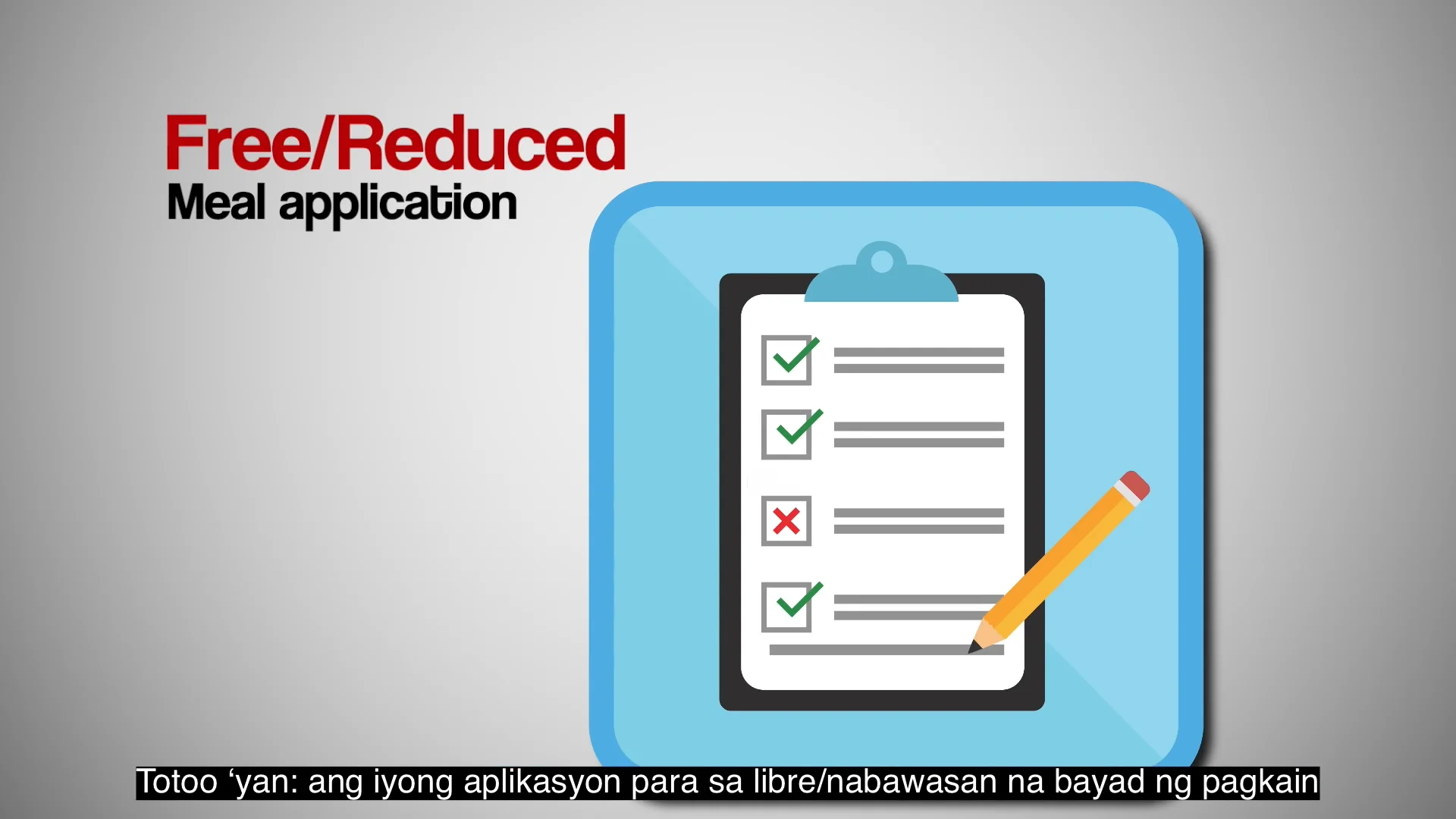 Title I Free/Reduced Meal Applications - Tagalog on Vimeo