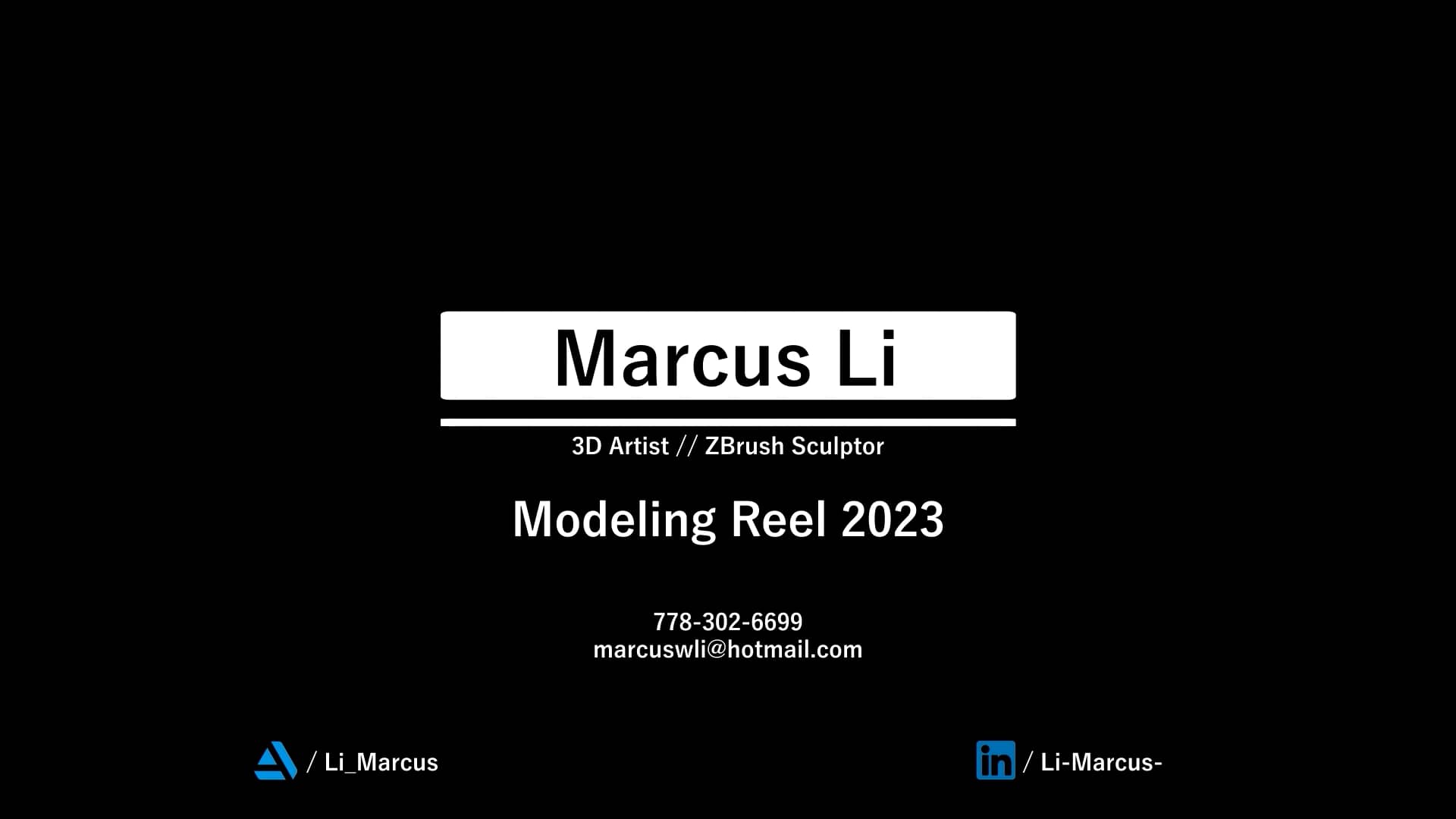 Marcus Li 3D Character Artist Reel 2023 on Vimeo