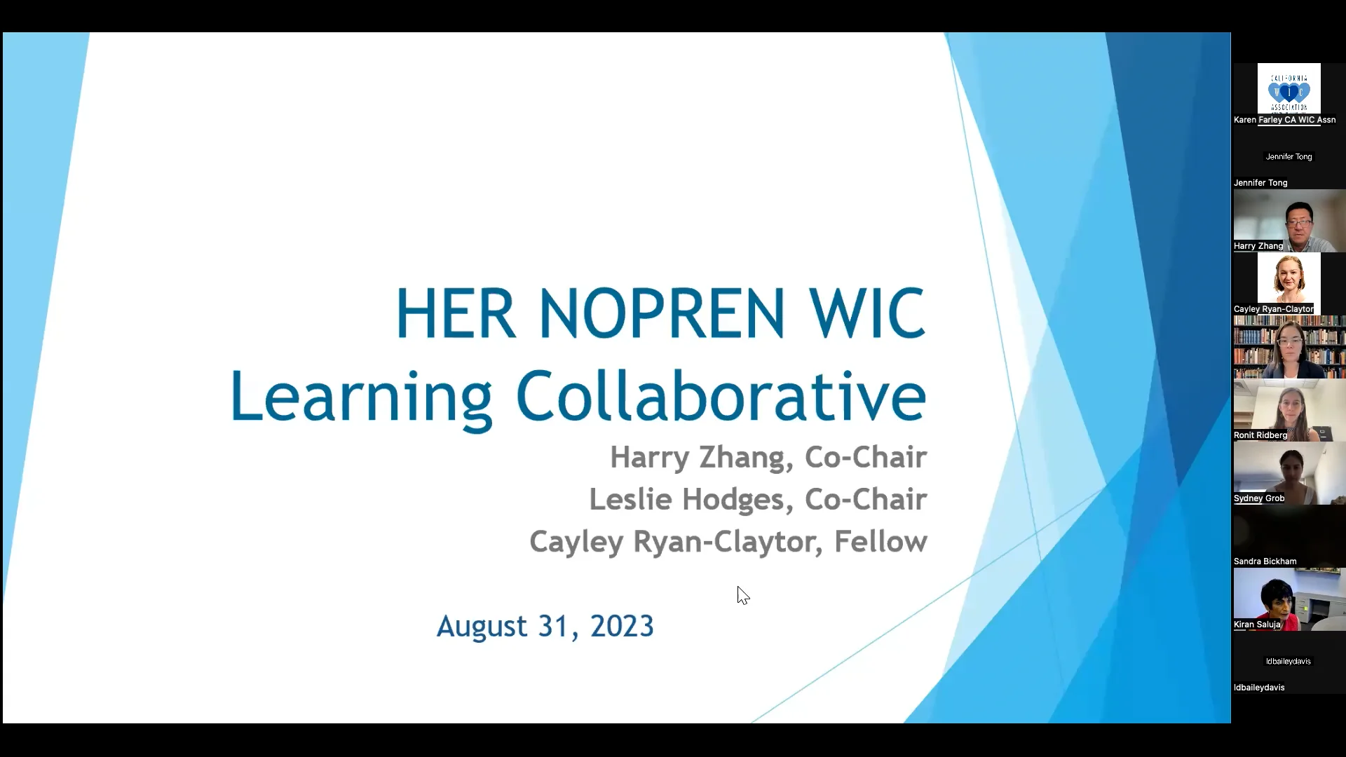 WIC Learning Collaborative_8.31.23 on Vimeo