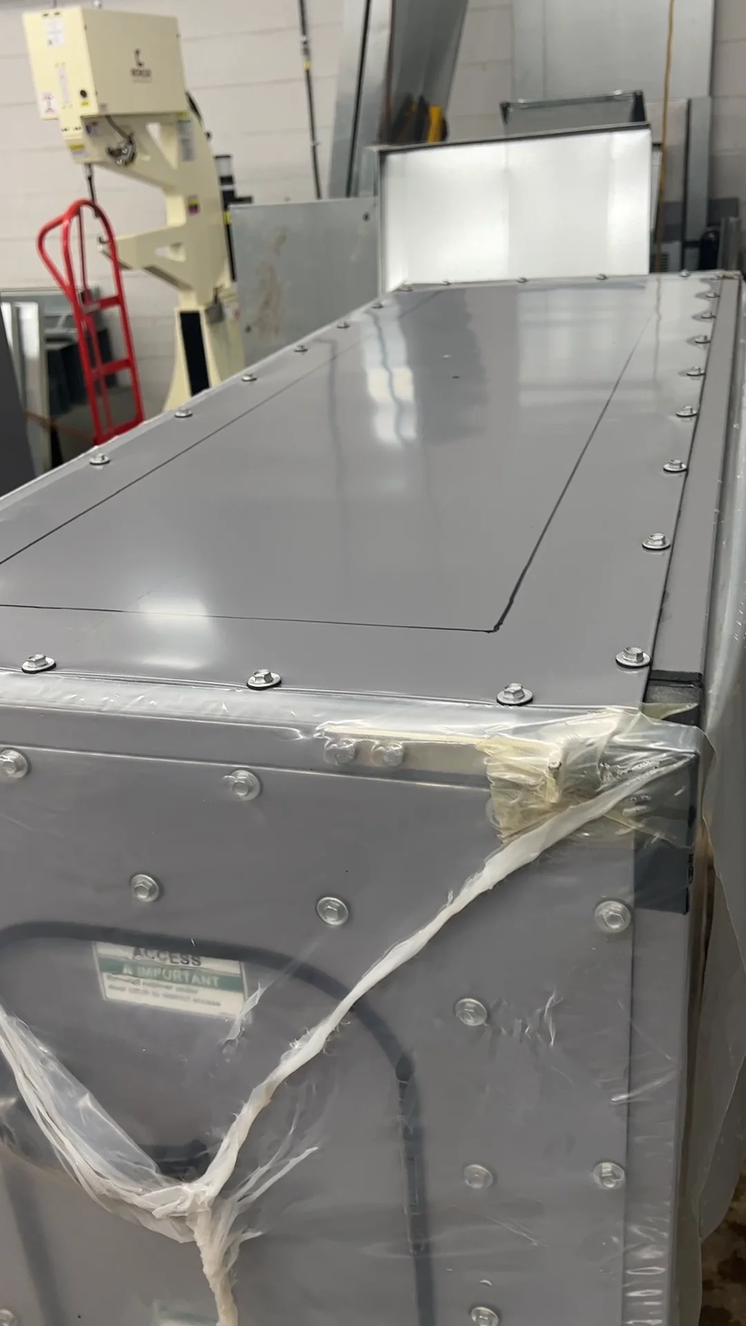 Trumpf TPC Panel Cutter used to cut holes for Multiblade Damper ...