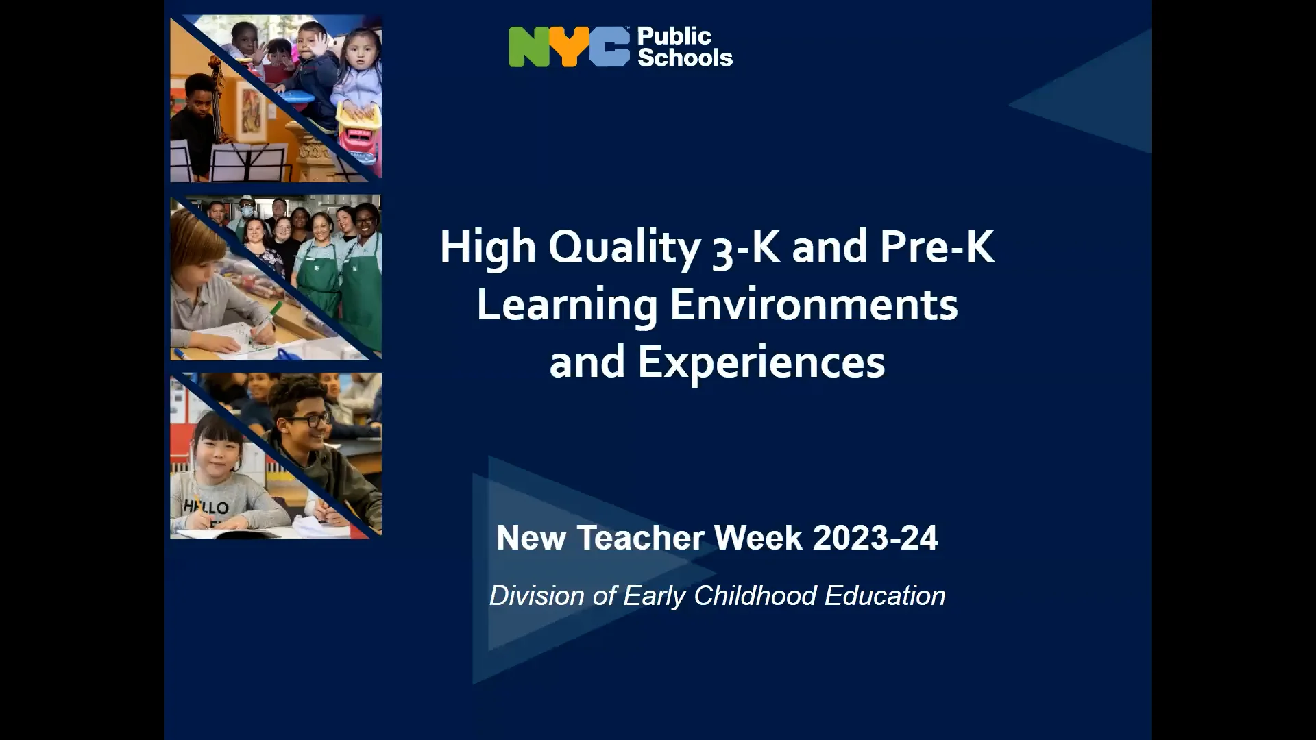 Designing and Fostering High Quality Preschool Learning Environments ...