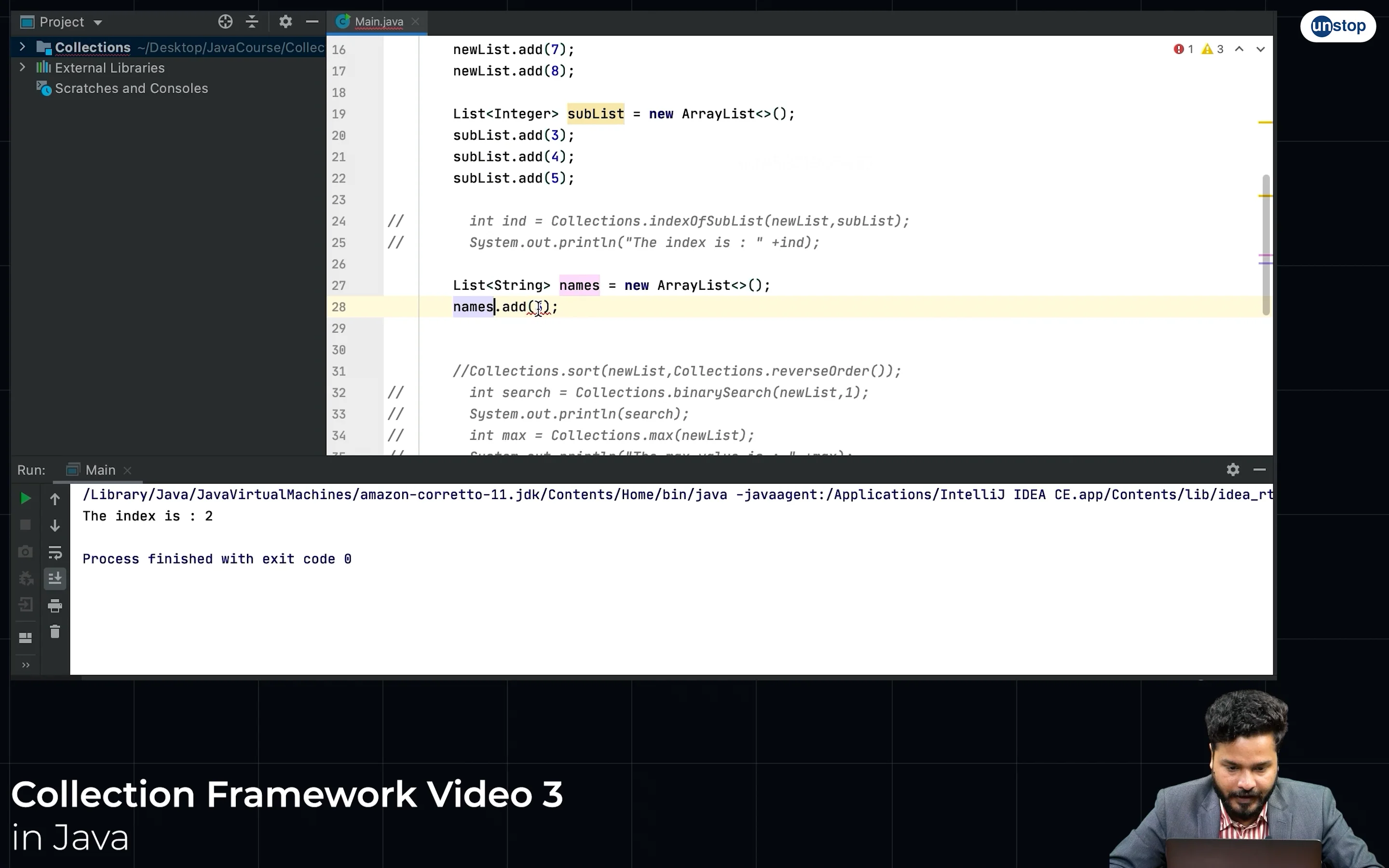 Collection Framework Part 3 on Vimeo