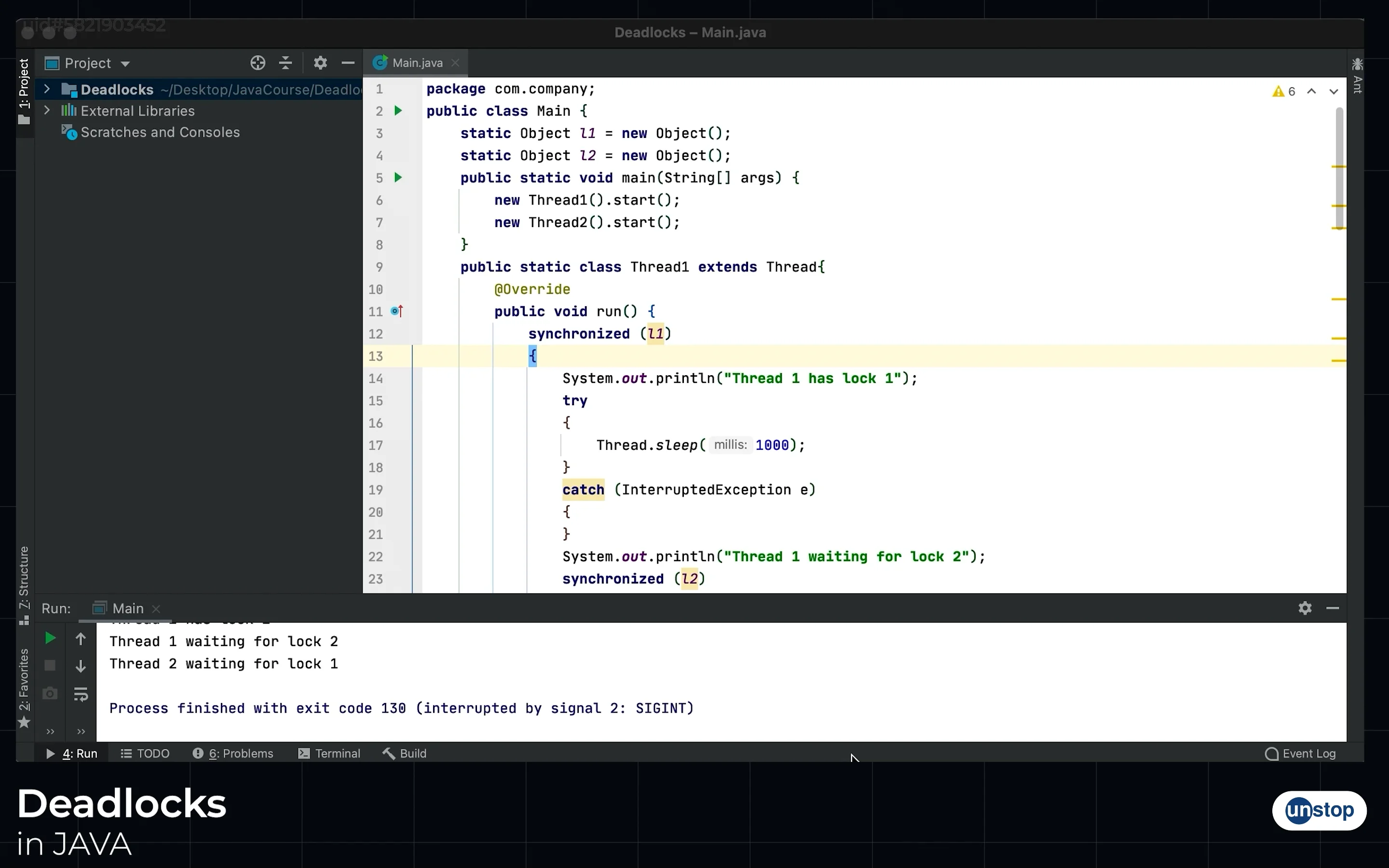 Deadlocks in Java on Vimeo