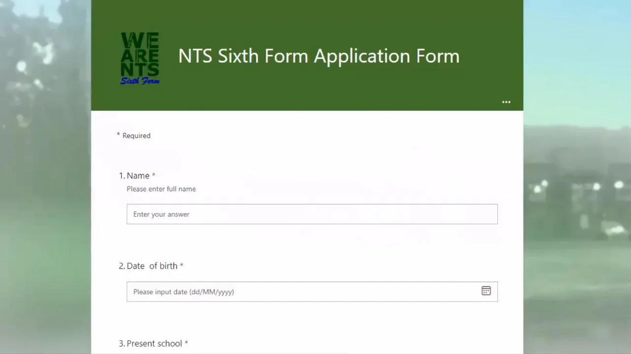 Current-NTS-students-Online-Application-Form-Tutorial on Vimeo
