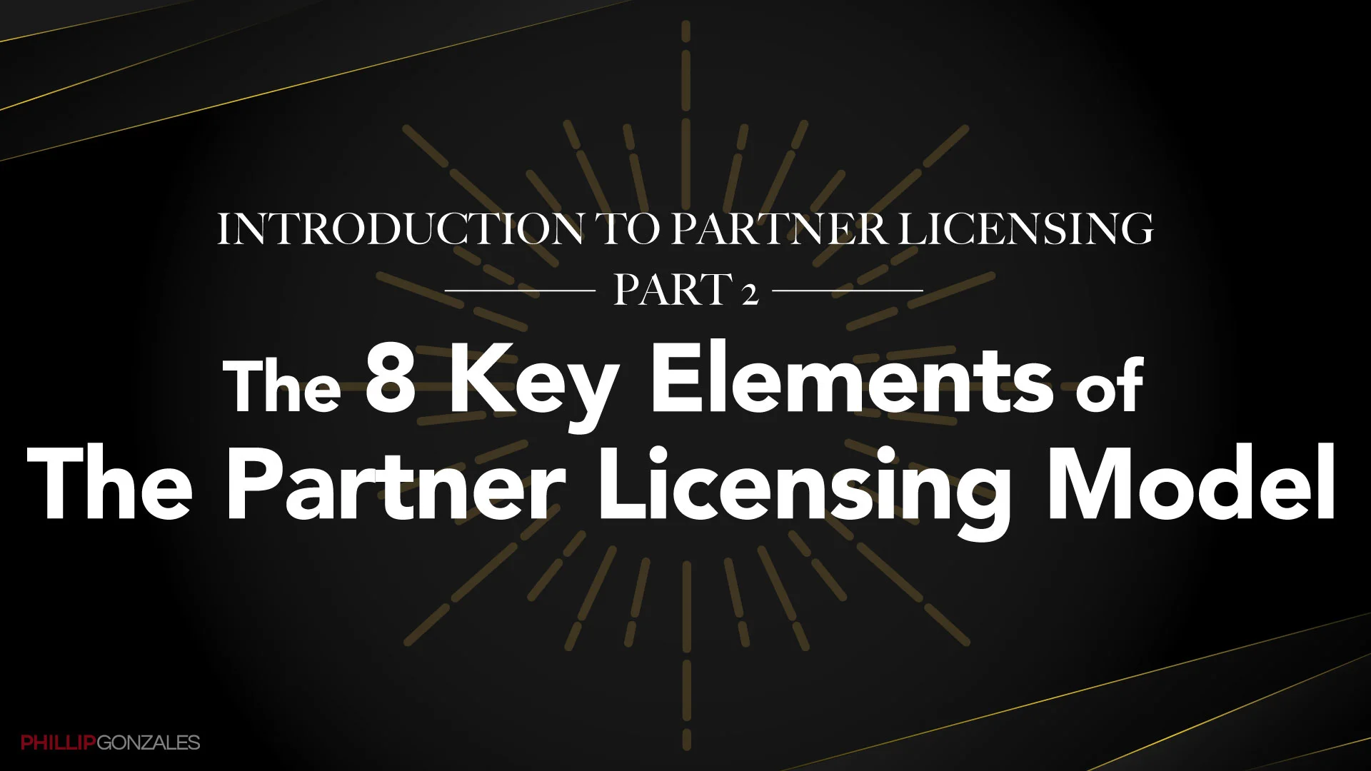 PLM 02 – The 8 Key Elements of the Partner Licensing Model on Vimeo