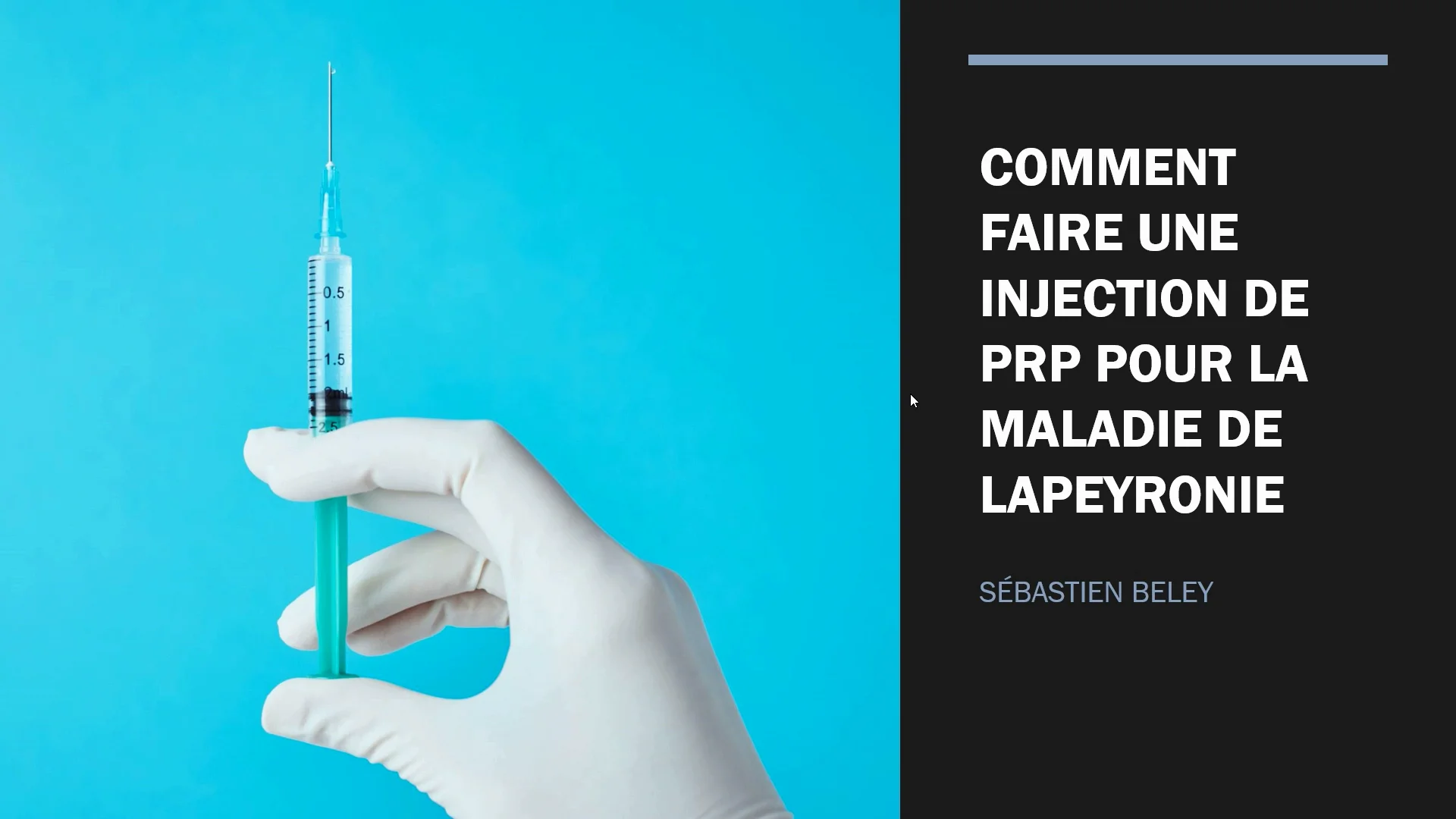 pres_25_BELEY_Sébastien_Comment_faire_une_injection_intra-plaque_PRP ...